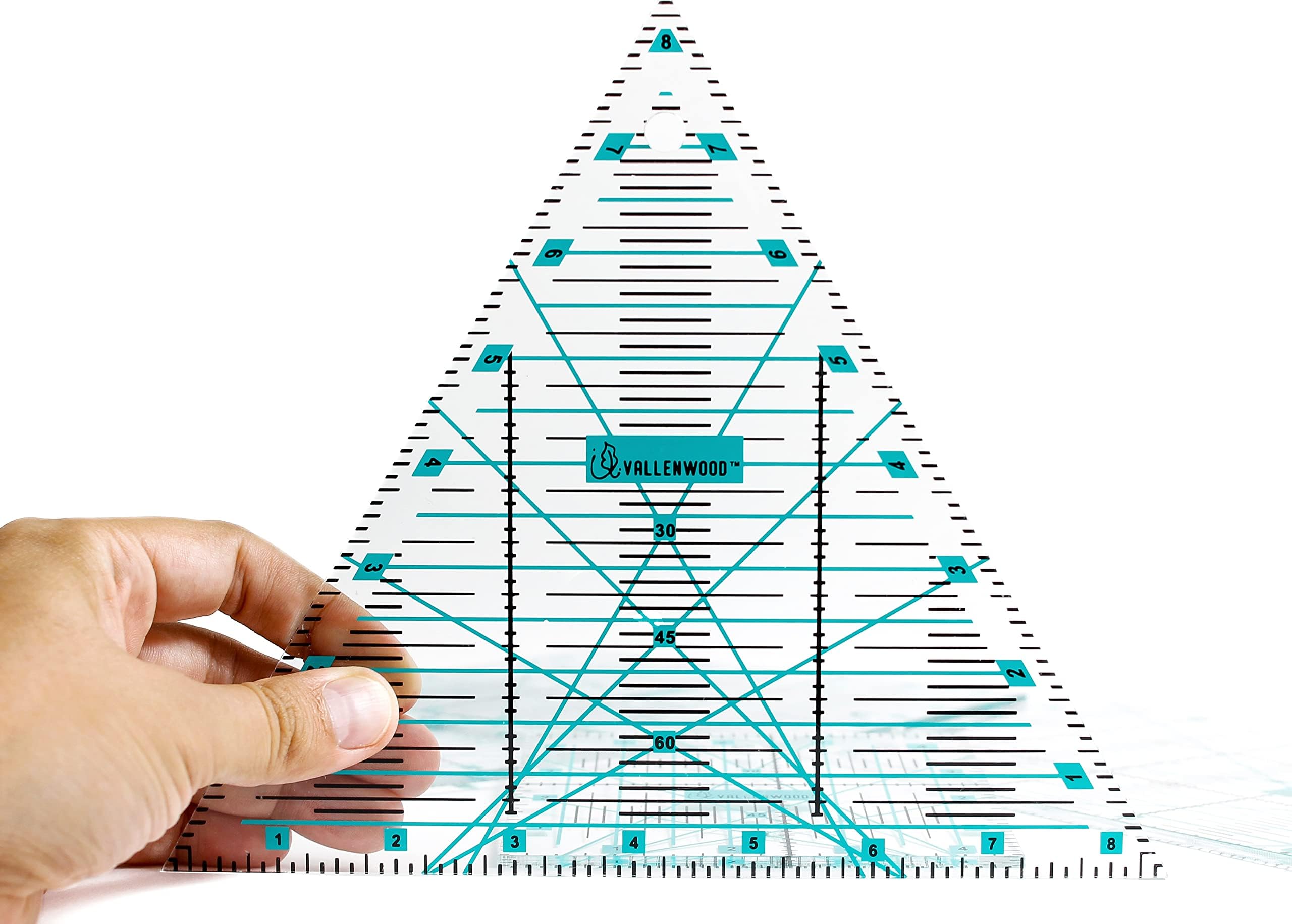 Amazon.com: Creative Grids 60 degree Triangle 12-1/2in Quilt Ruler ...
