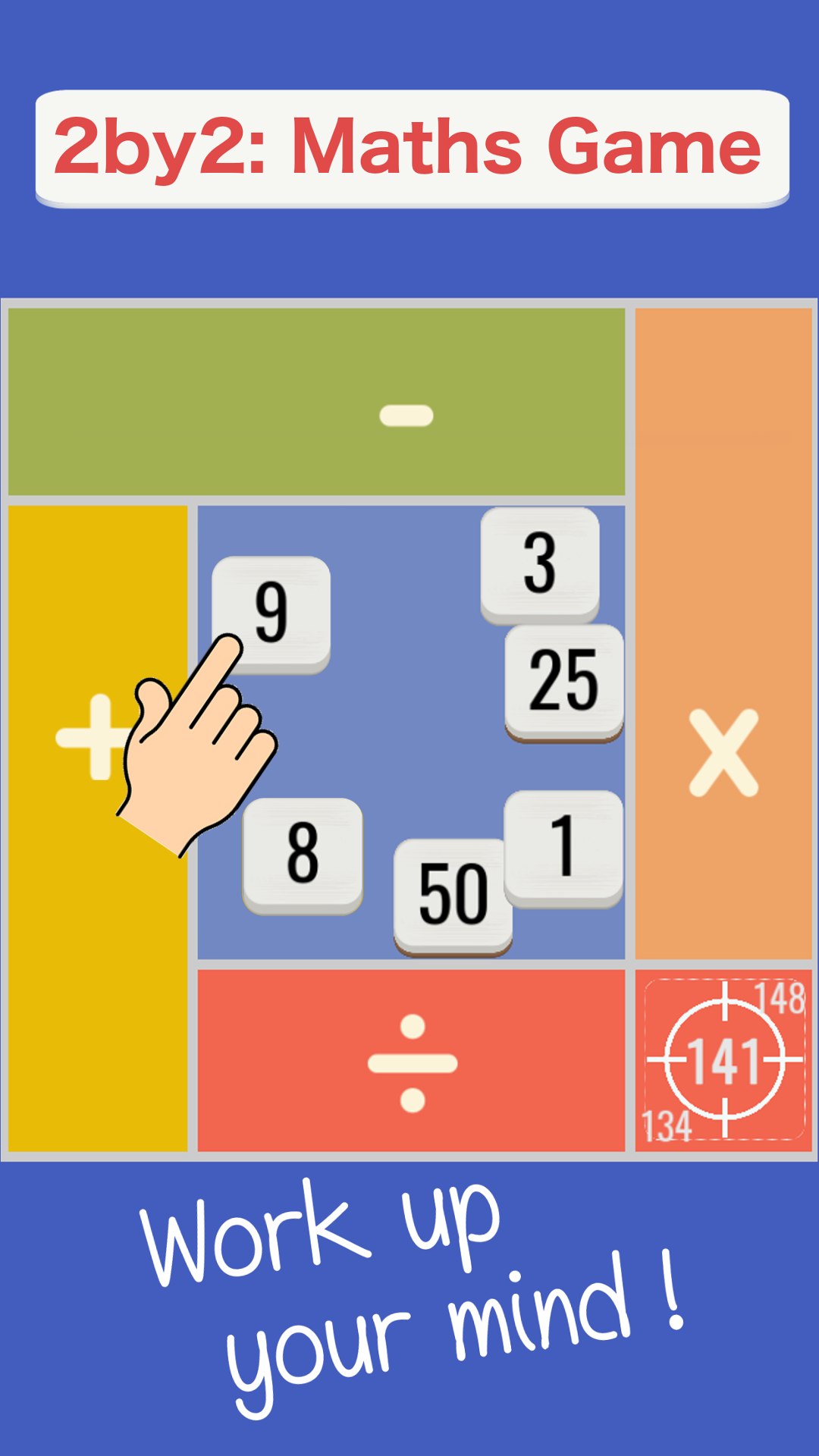 2by2: Simple brain training maths free game - App on Amazon Appstore