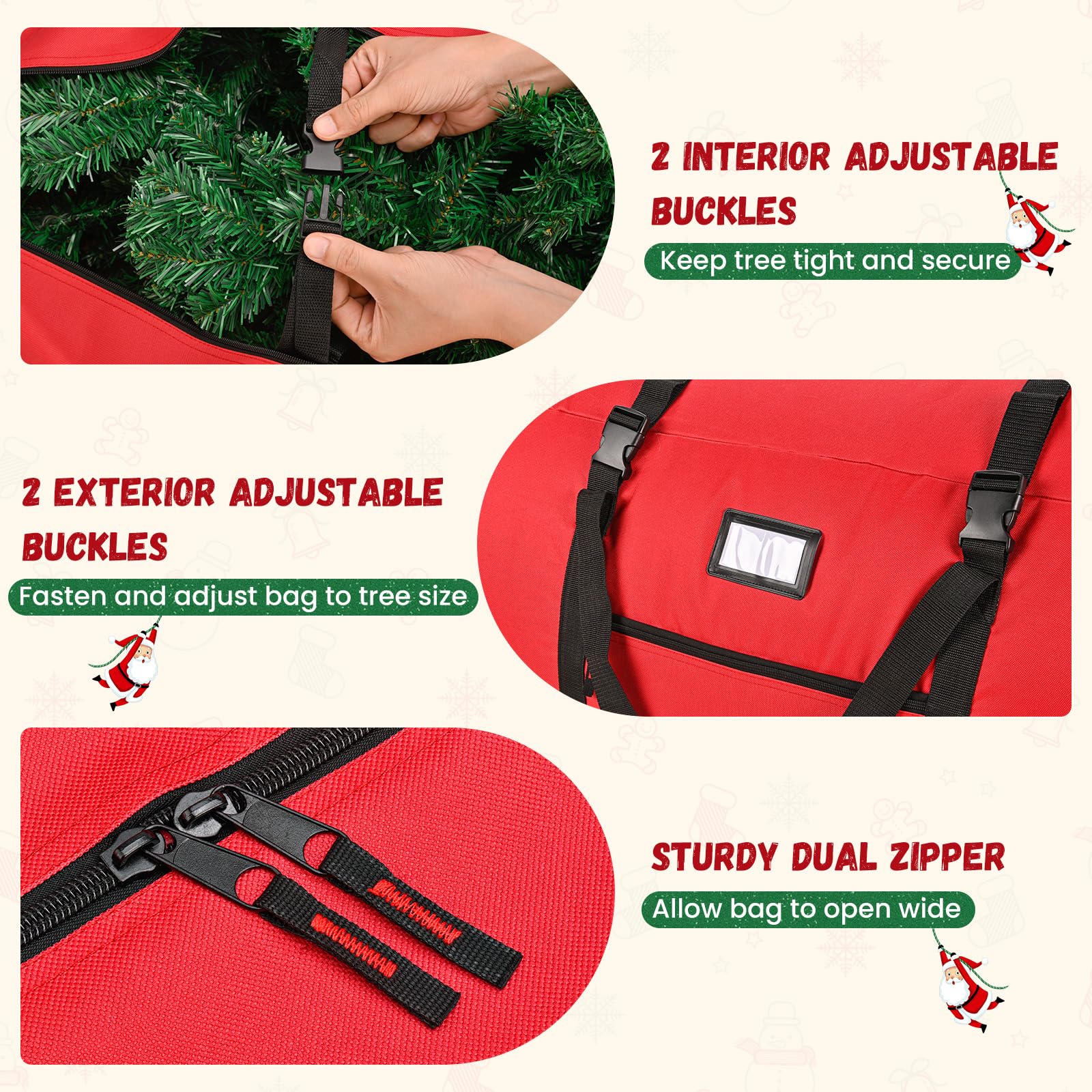 Snapklik.com : Christmas Tree Storage Bag, Fits Up 9 Ft Tall Artificial ...