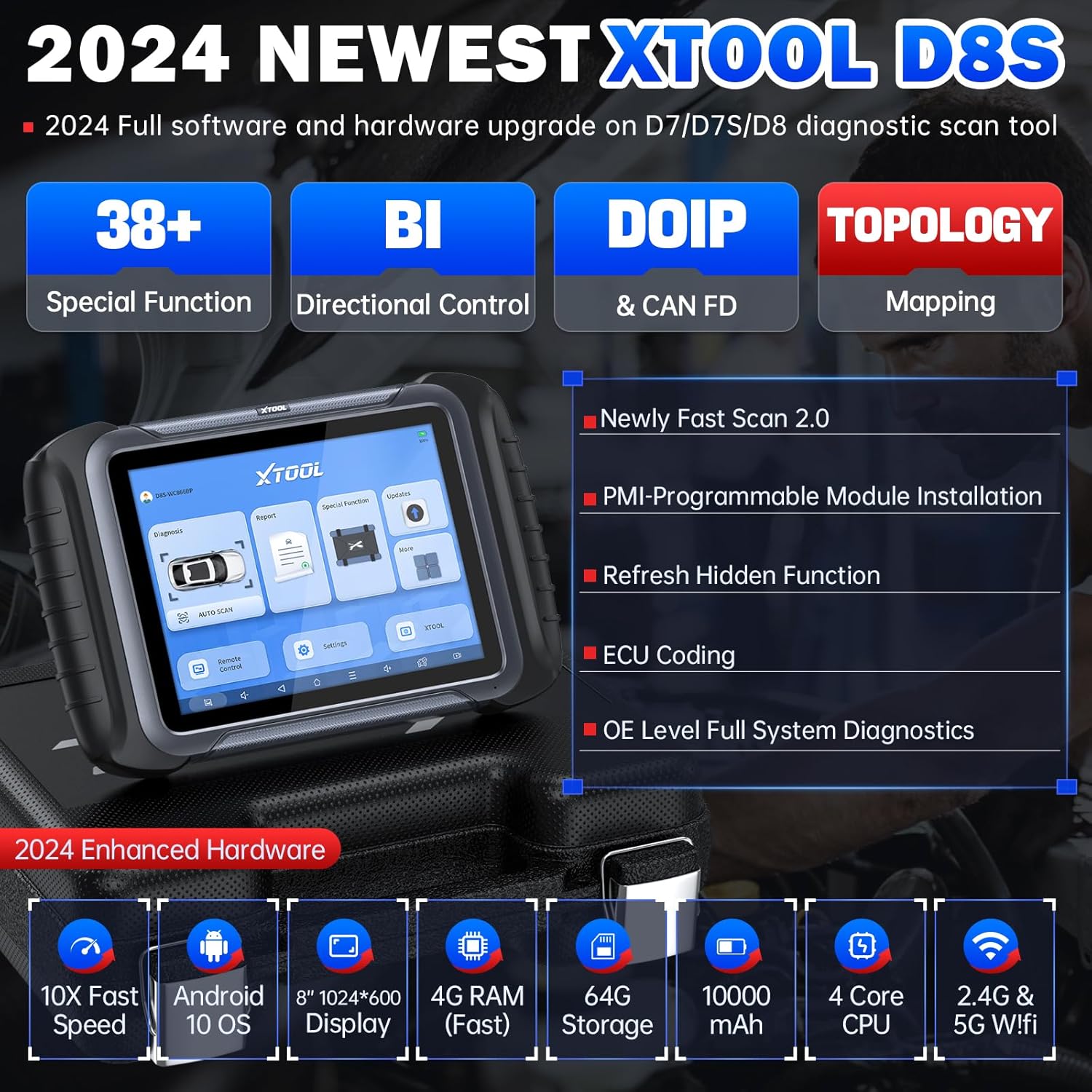XTOOL D8S Bidirectional Scan Tool, TP150 TPMS Philippines | Ubuy