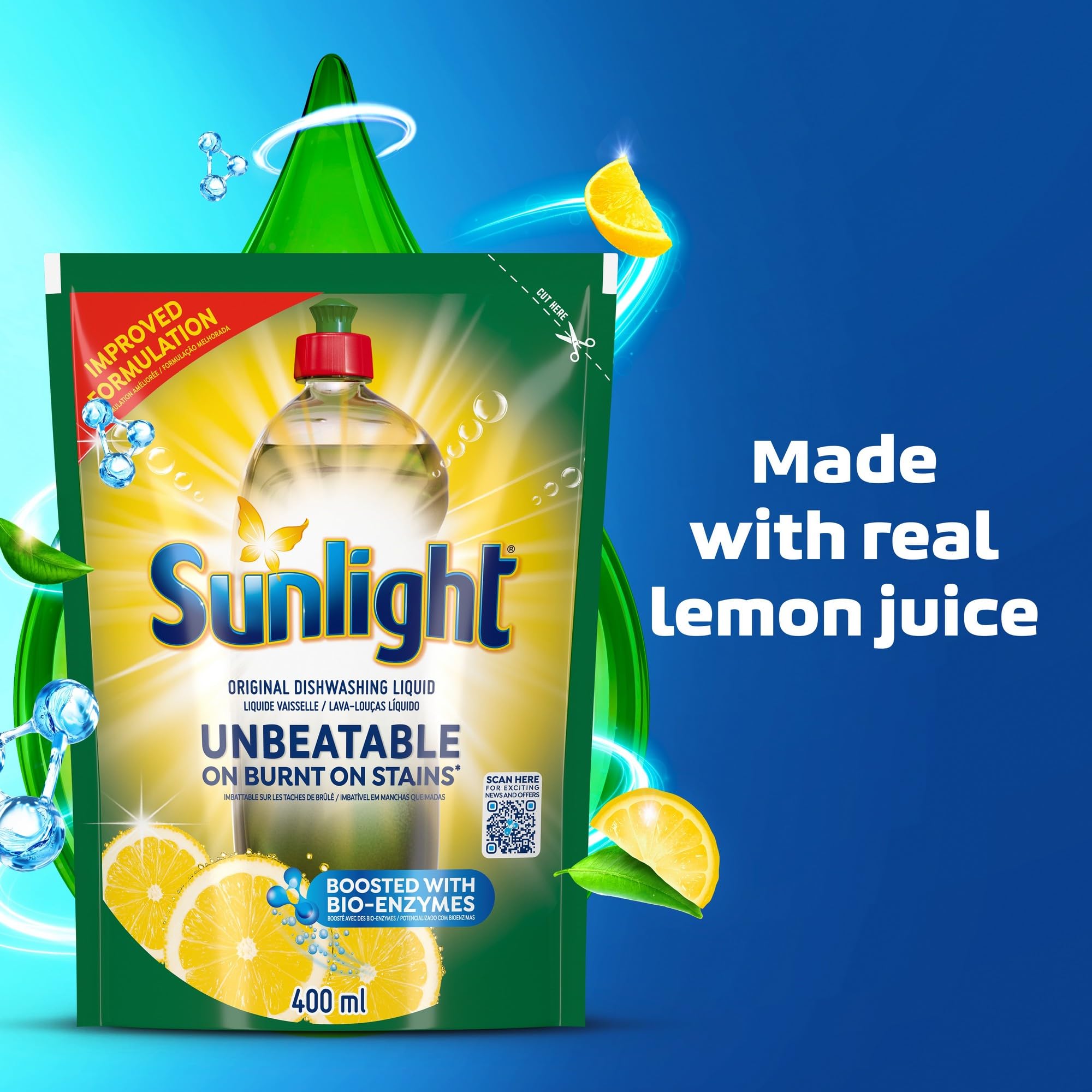 Sunlight Dishwashing Liquid Logo Just One 750ml Bottle Of Sunlight