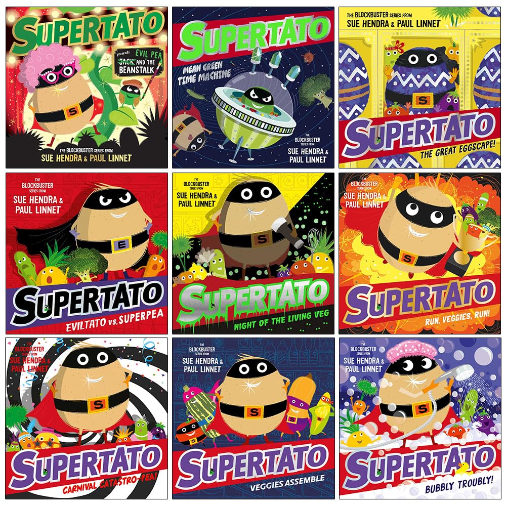 Supertato Series 9 Books Collection Set By Sue Hendra & Paul Linnet ...