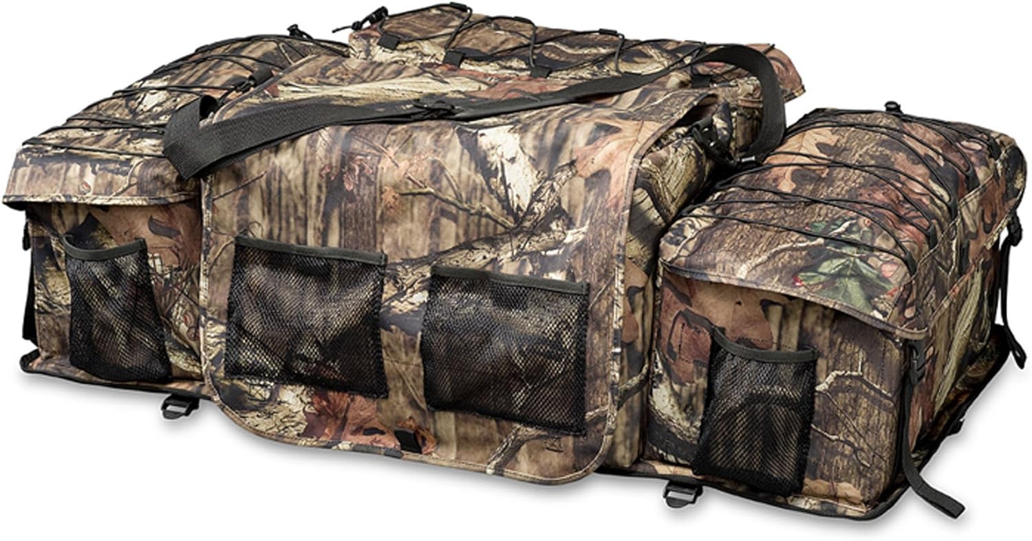 Amazon.com: Raider ATV Rack Bag REAR Storage Gear Bag Deluxe Mossy Oak ...