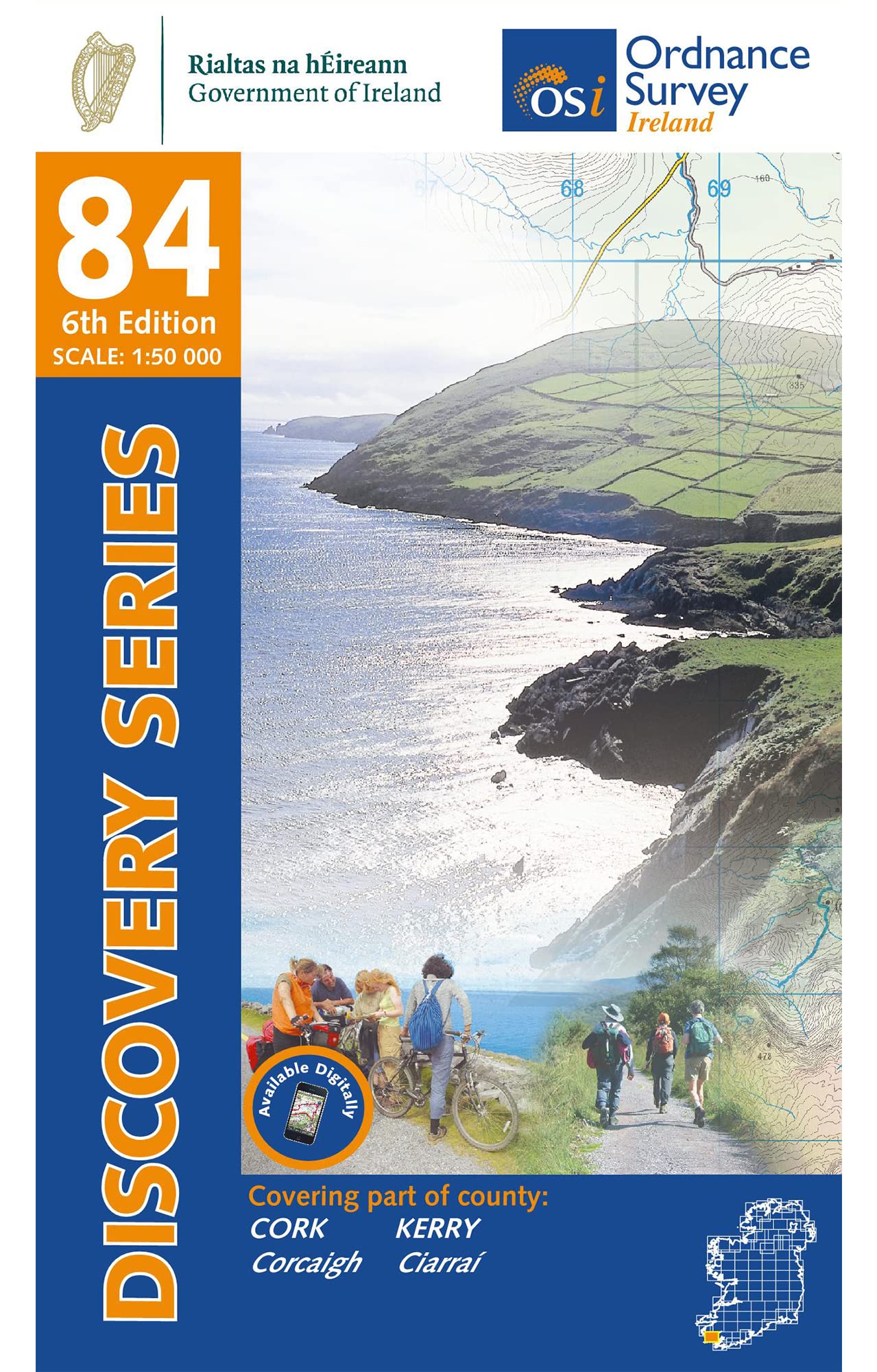 Cork and Kerry Map | Ordnance Survey Ireland | Beara Peninsula | OSI ...