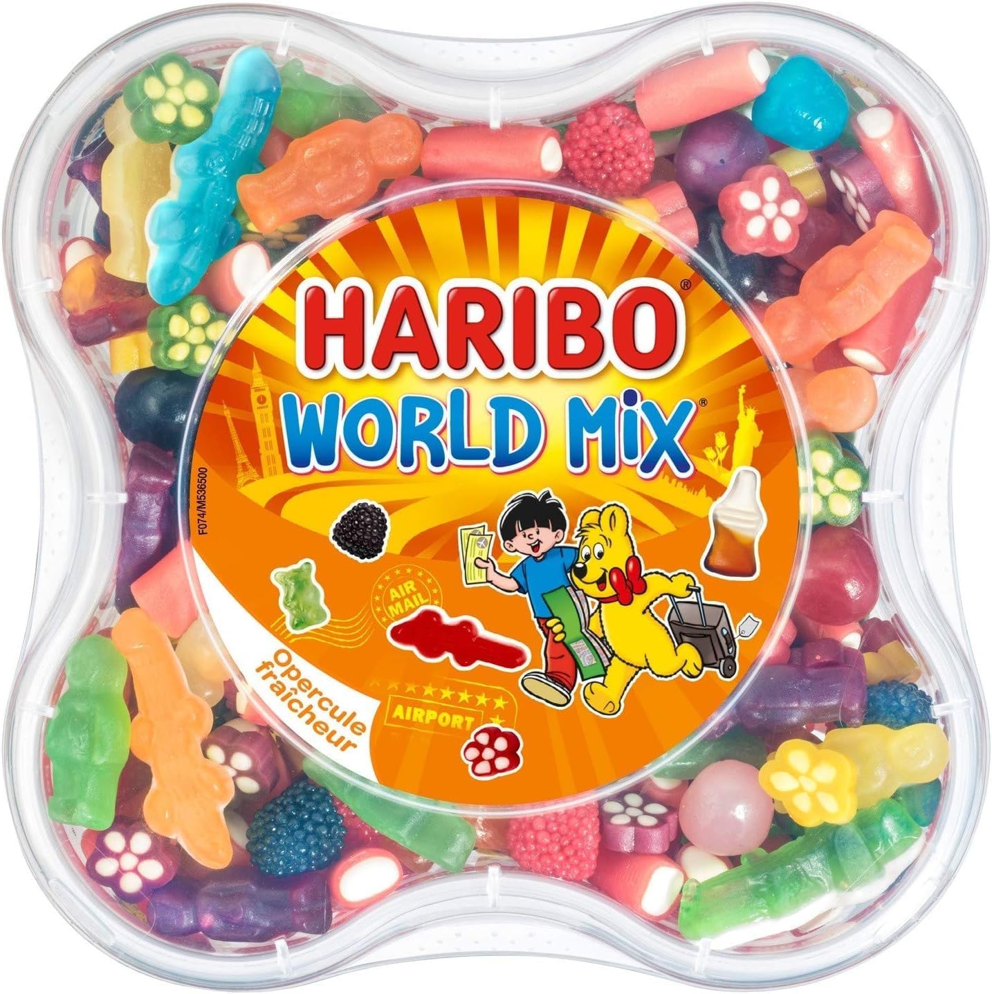 Haribo World Mix Resealable Plastic Container : Amazon.ca: Grocery ...