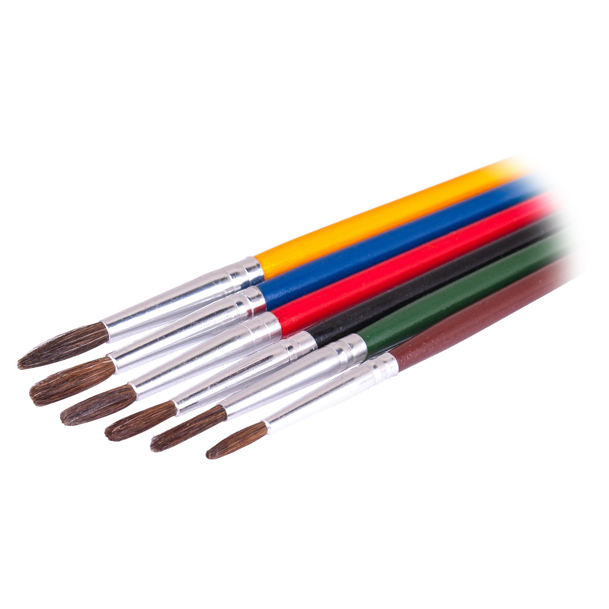 Amazon.com: AES Industries Assorted Round Tip Artist Brush Set - 24pcs ...