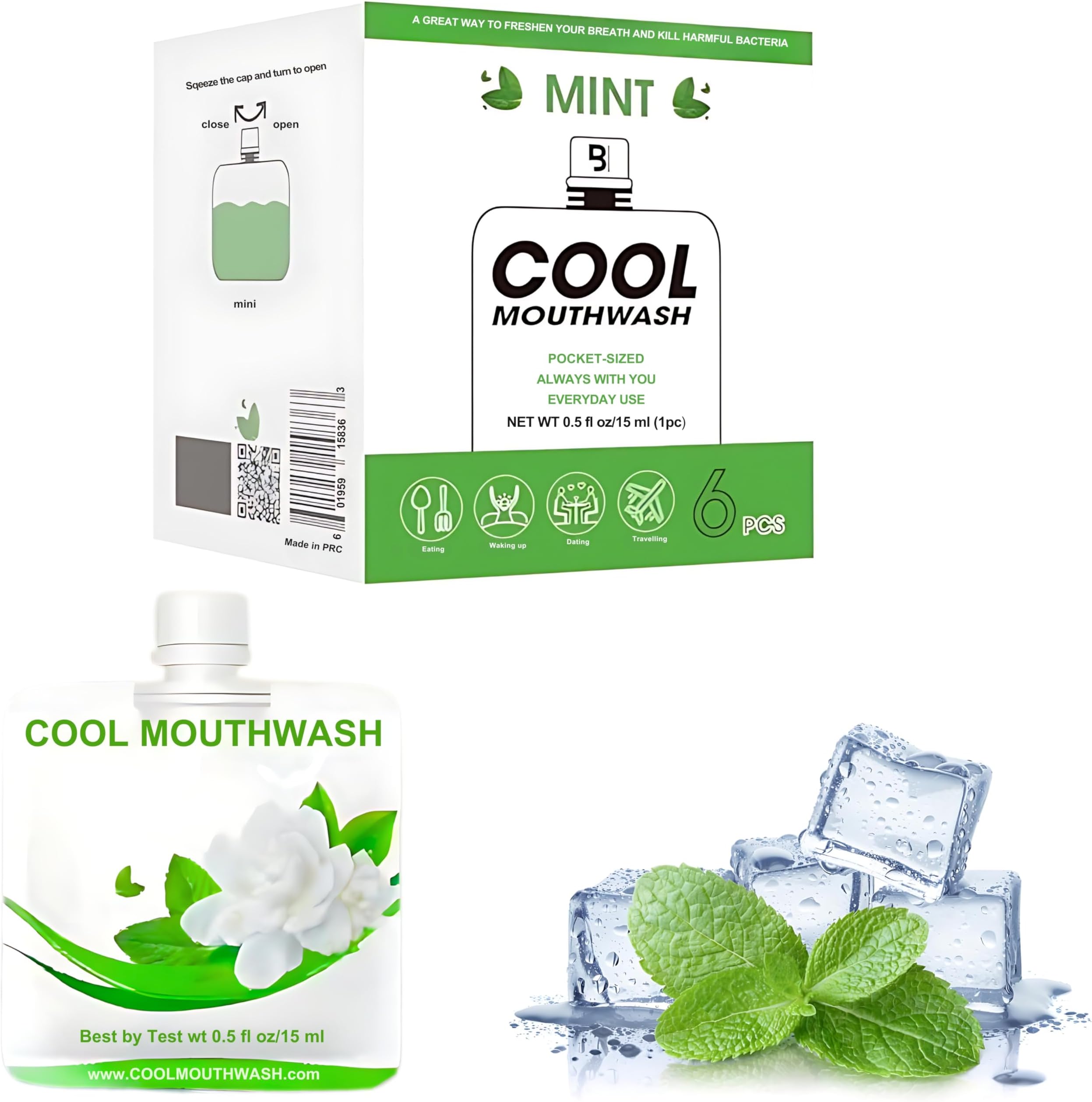 Amazon.com: Mouthwash, 30 Packets Travel Mouth Wash for Adults, Travel ...