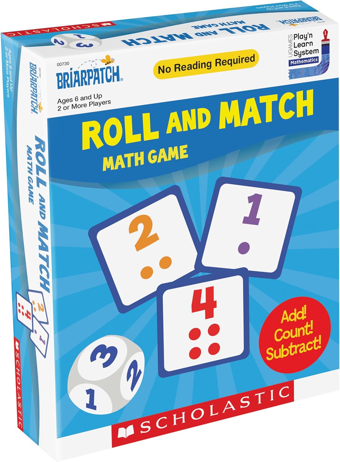 Amazon.com: Briarpatch, Scholastic Roll & Match Math Game, Early ...