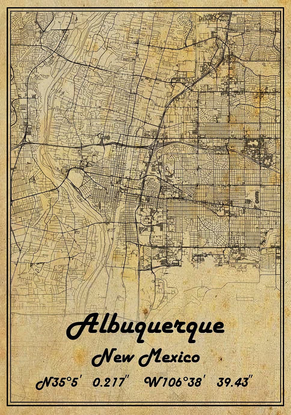Albuquerque New Mexico Map Overview New Mexico From USA States Stock