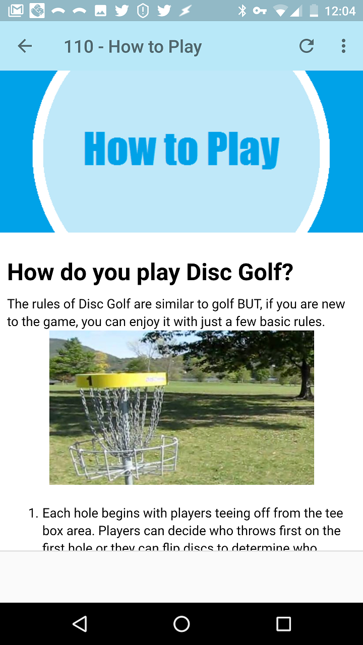 Beginners Guide to Disc Golf - App on Amazon Appstore