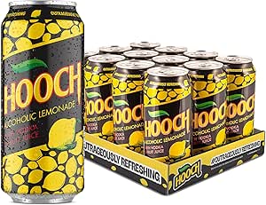 Hooch Lemon - 12 x 440ml Cans - Pre-Mixed Alcoholic Lemonade, Real ...