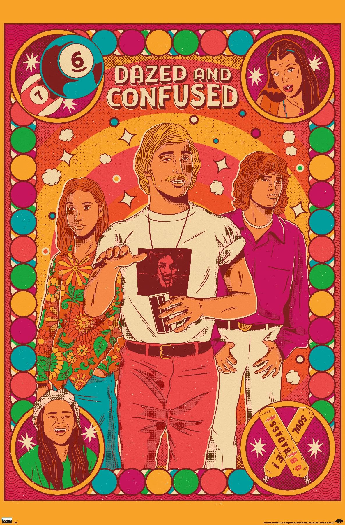 Amazon.com: Trends International Dazed and Confused - Colorful Group ...