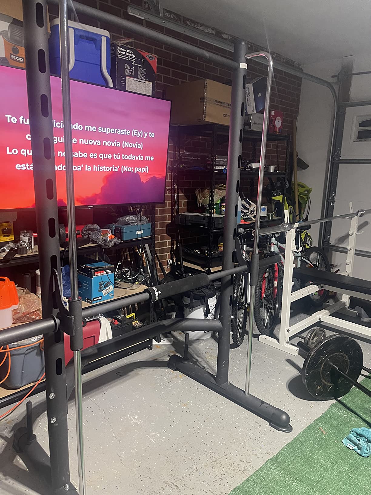 $40/mo - Finance Soozier Squat Rack with Pull-Up Bar, Adjustable Power ...