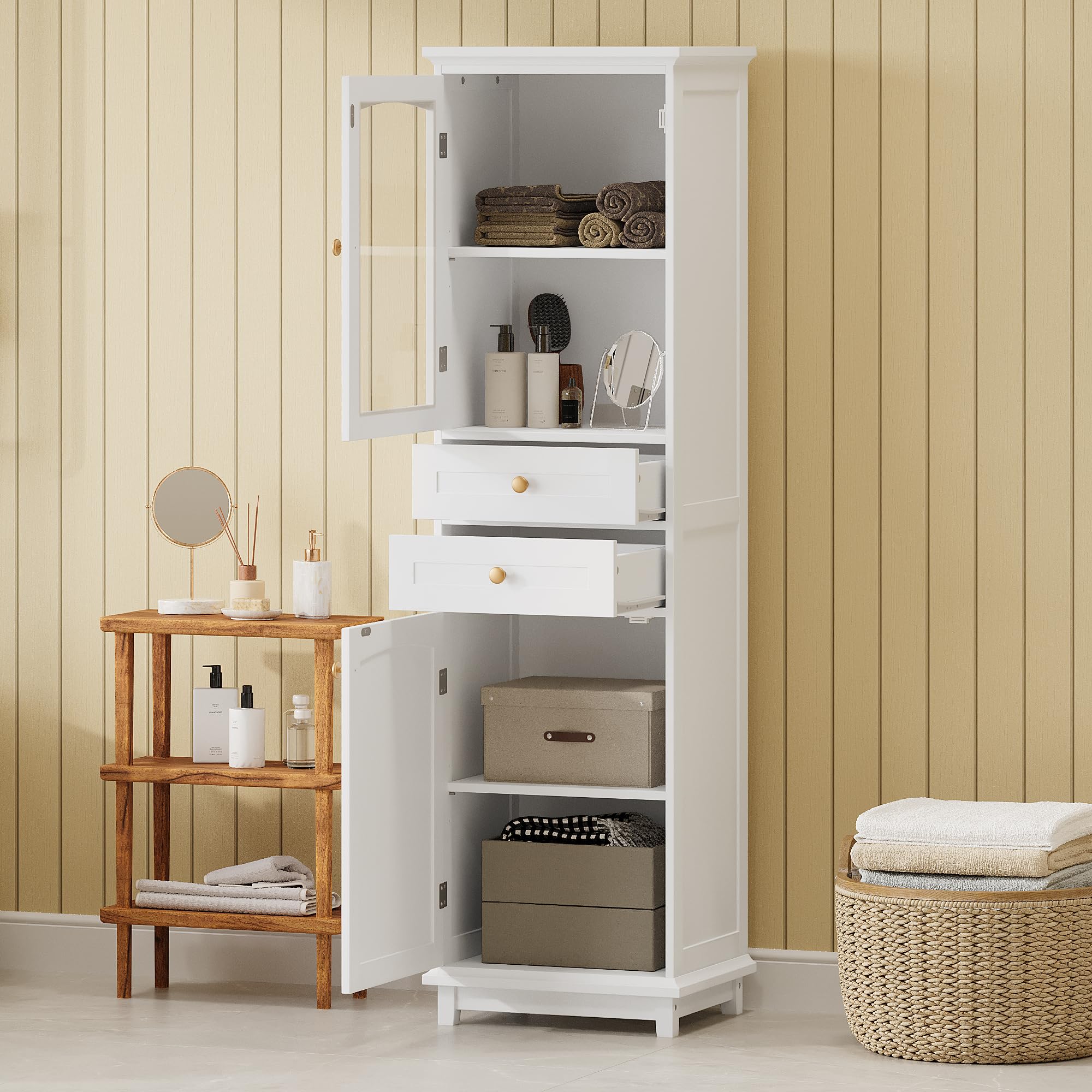 Gabinetes De Baño Altos De Vidrio Muebles De Baño De Interceramic