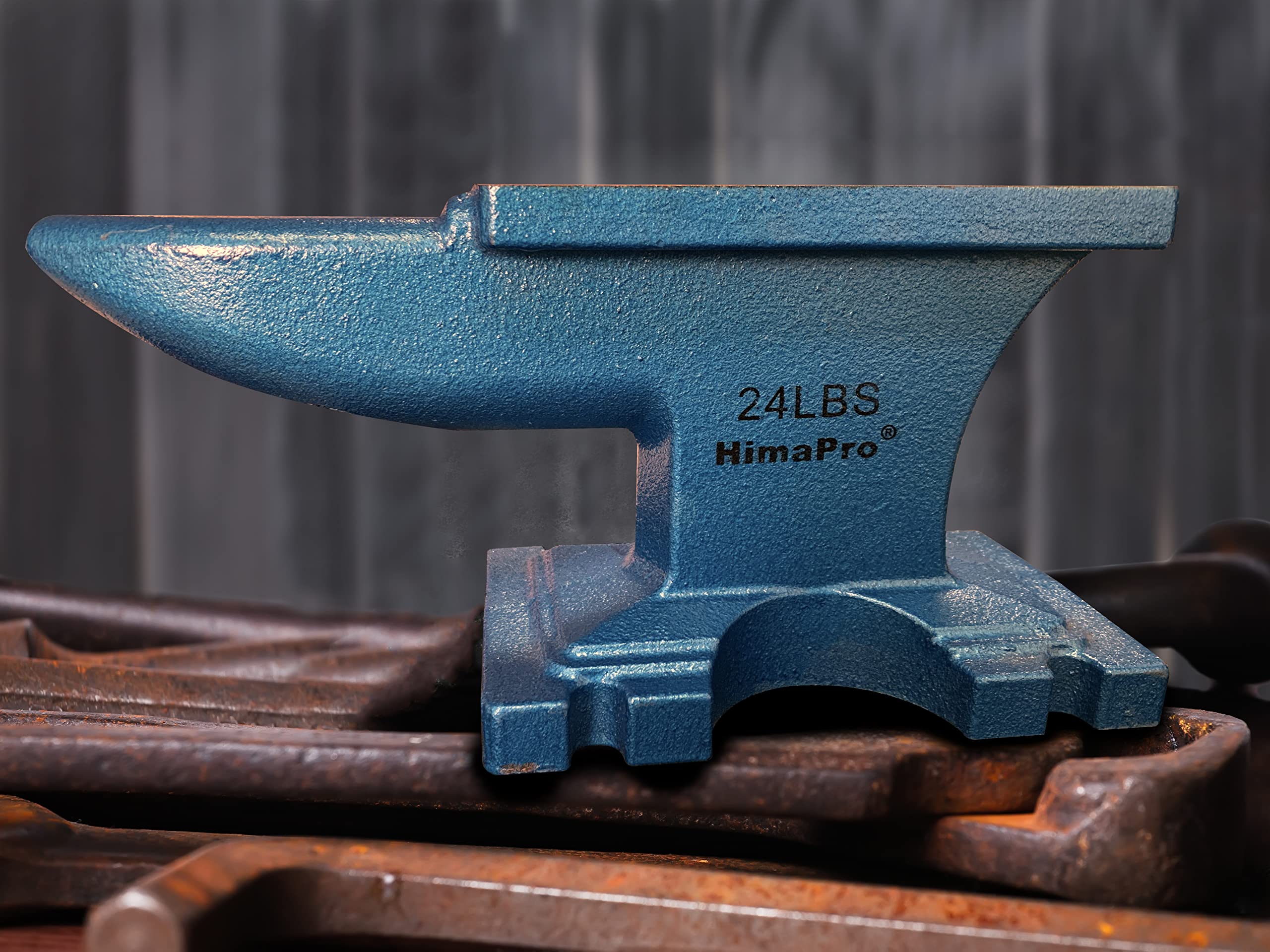 Snapklik.com : HimaPro Single Horn Anvil For Blacksmith Blue - Cast ...