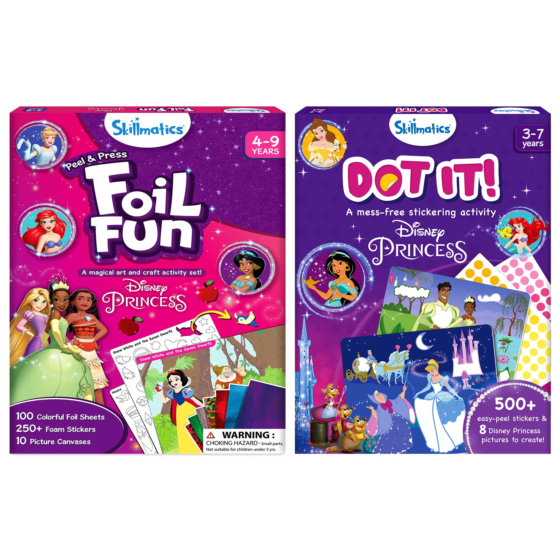 Amazon.com: Skillmatics Foil Fun Disney Princess & Dot It Disney ...