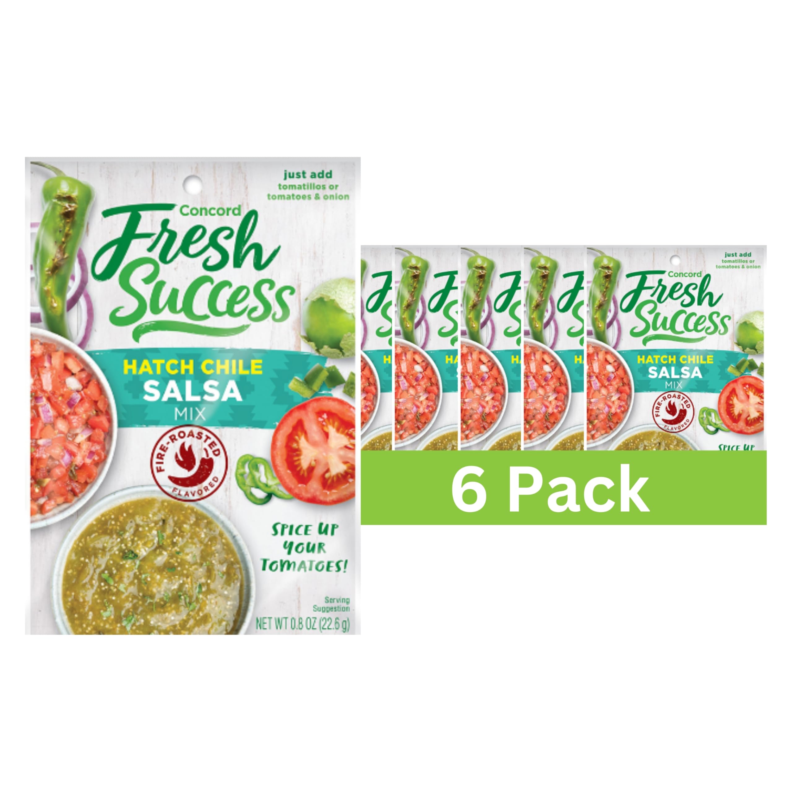 Amazon.com: Concord Foods Hatch Chile Salsa Mix Authentic Blend of ...
