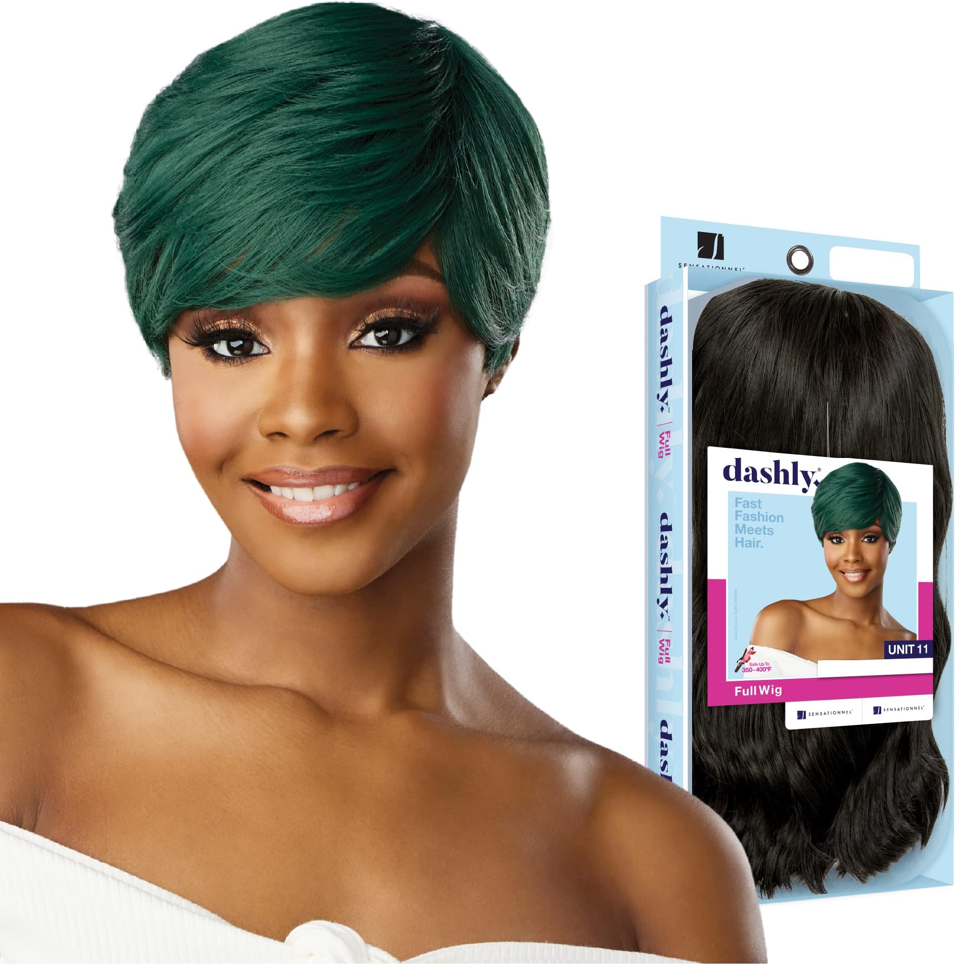 Amazon.com : Sensationnel Dashly wig - synthetic easy wear non lace cap ...