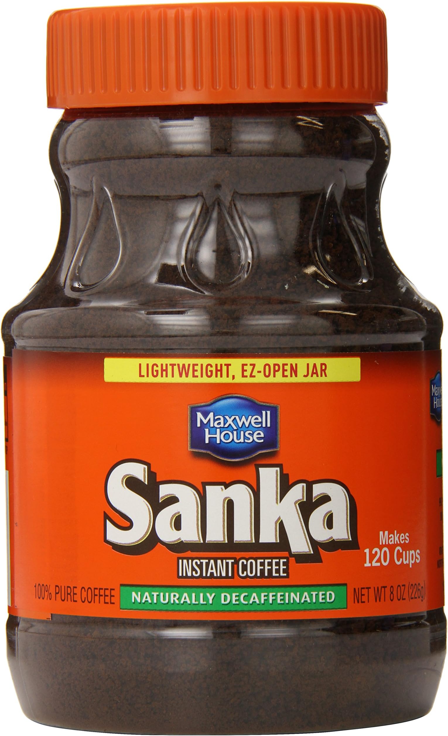 Amazon.com : Sanka Instant Decaf Coffee, 8 Ounce Jar (Pack of 4 ...