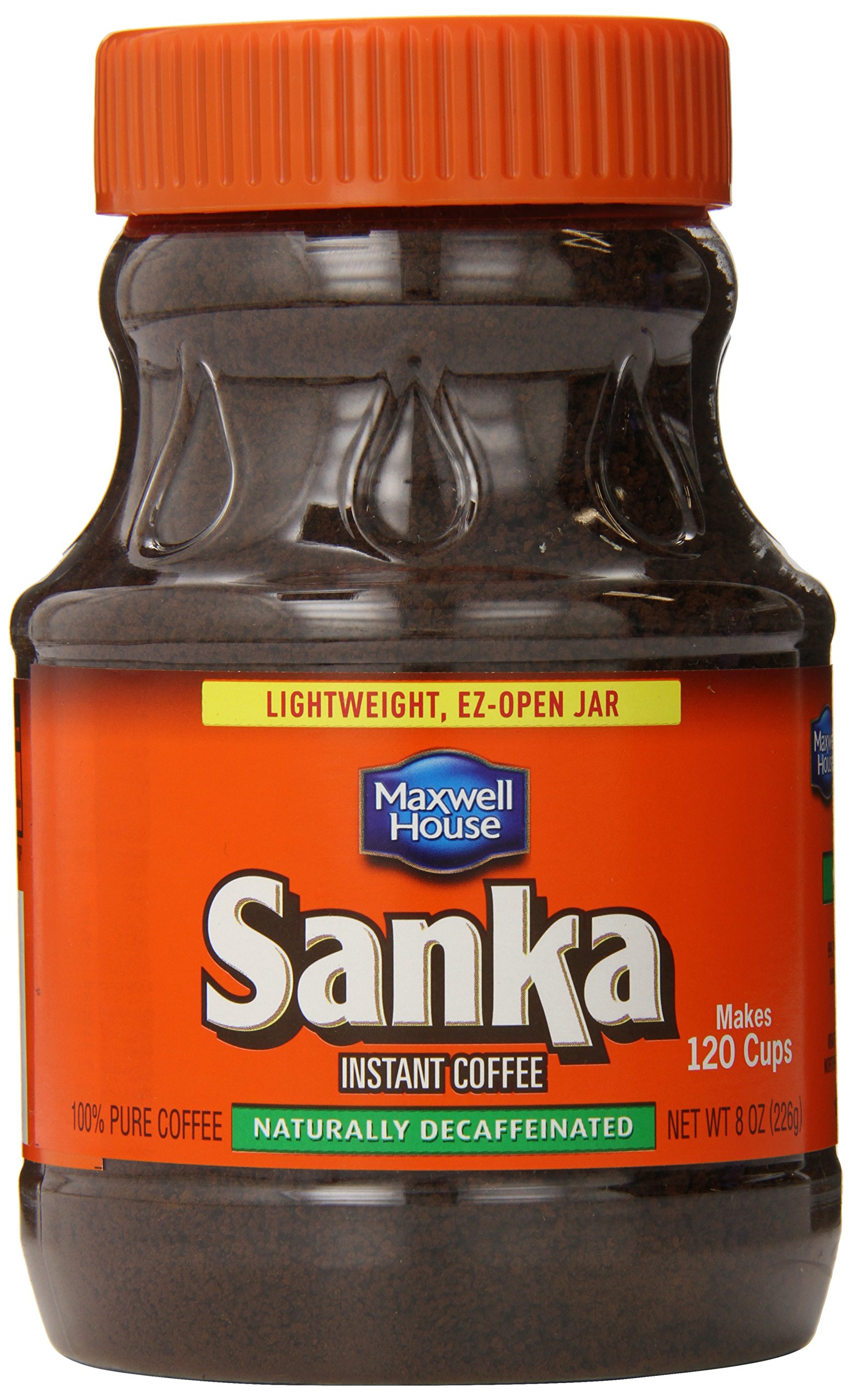 Amazon.com : Sanka Instant Decaf Coffee, 8 Ounce Jar (Pack of 4 ...