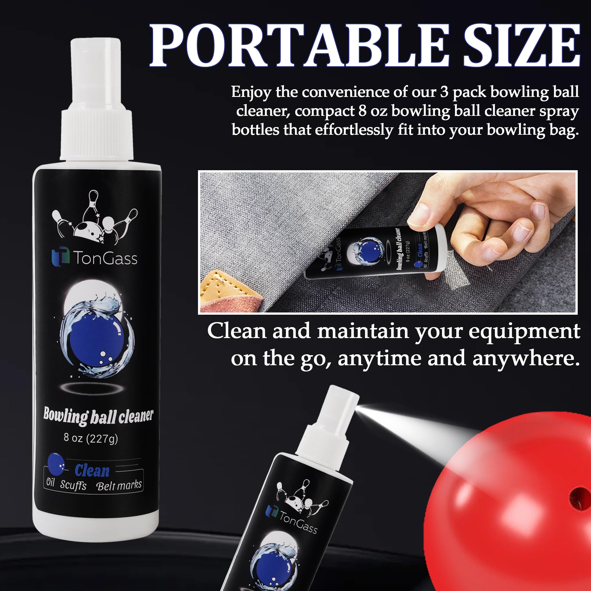 Bowling Hand Dryer Pyramid Microfiber Grip Ball - Ultra Dry Texture For ...