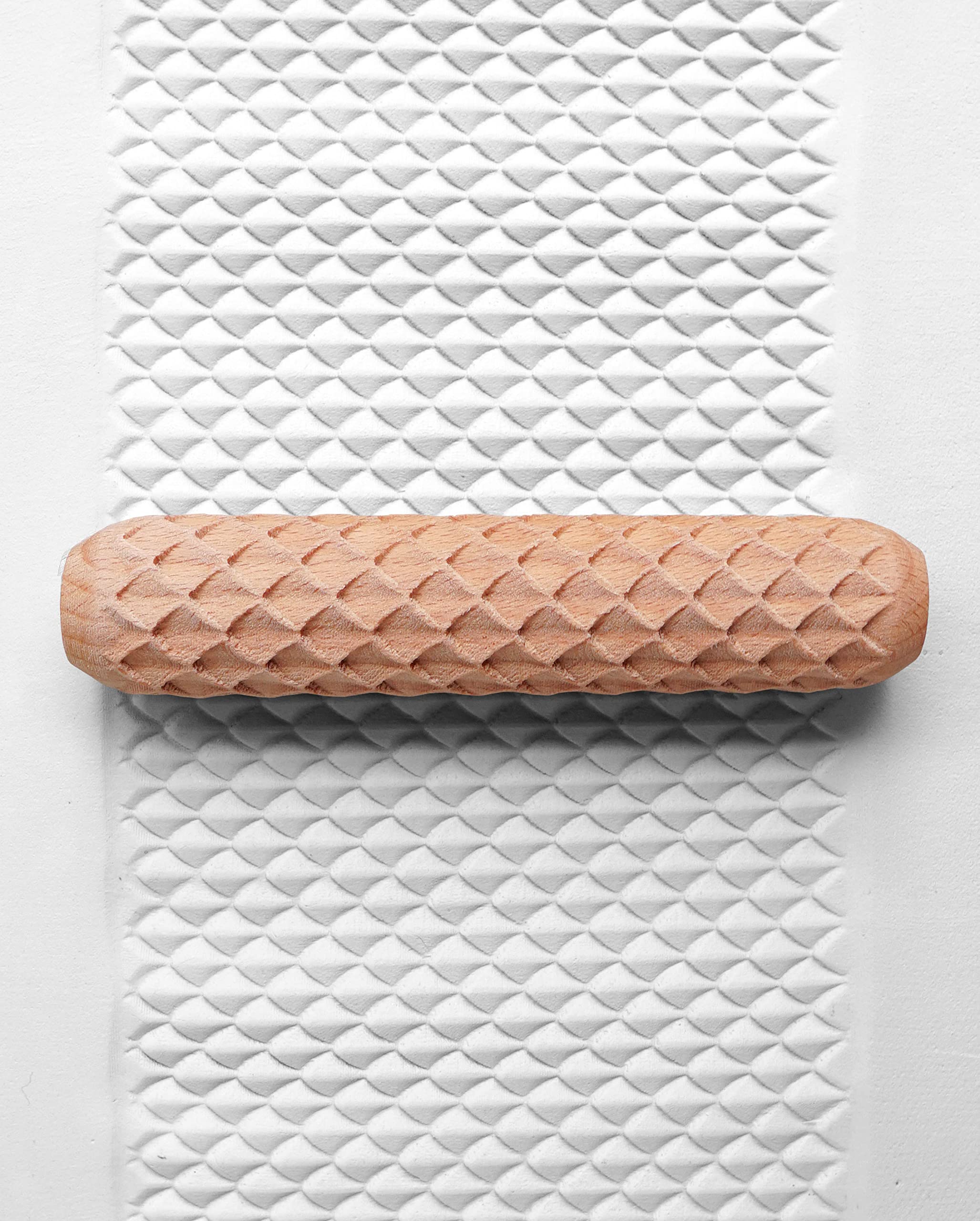 Amazon.com: Ceramic Wood Hand Rollers, Pottery Texture Roller, Clay ...