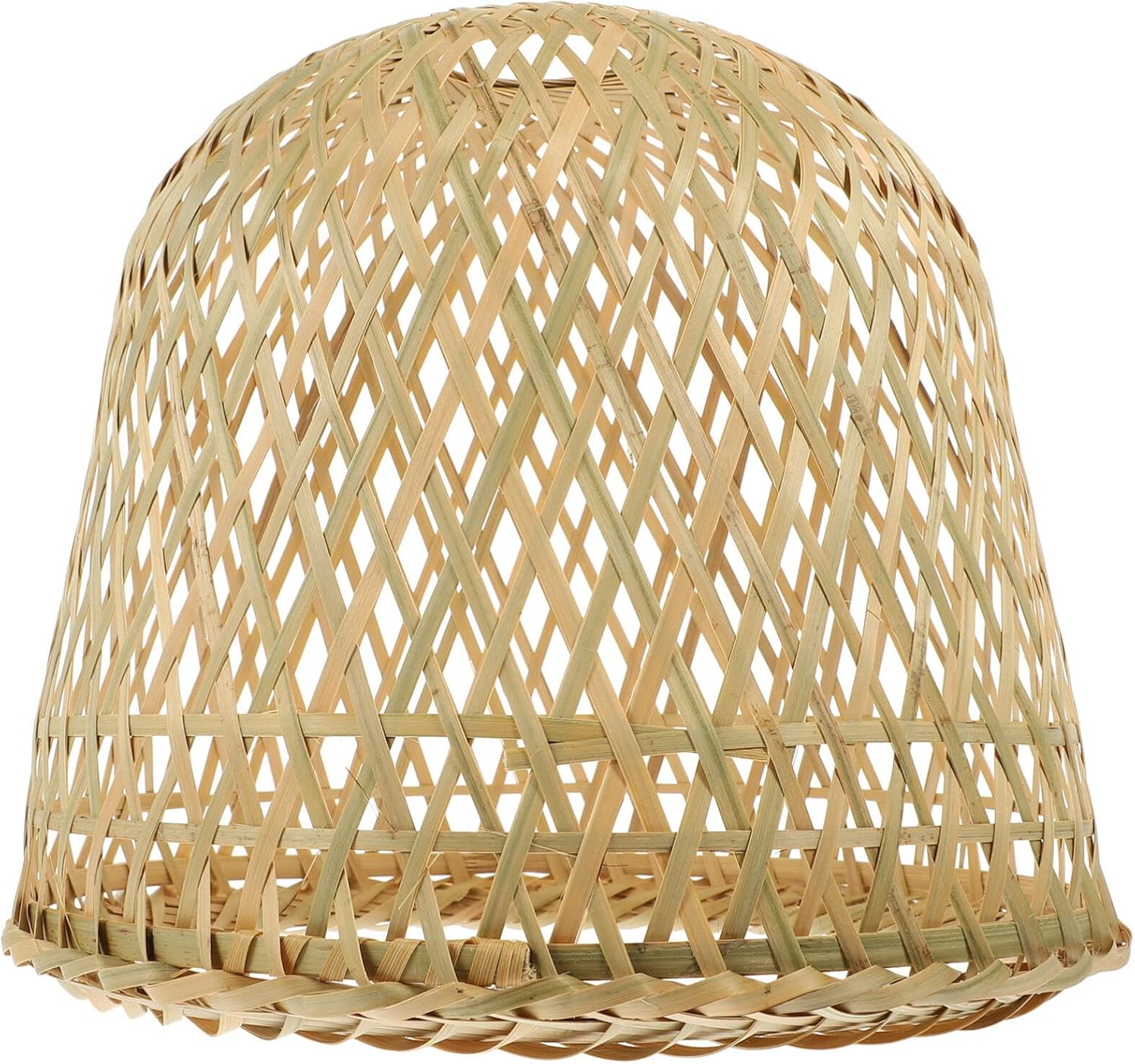 Cabilock Bamboo Woven Lamp Shade, 25cm Handmade Weave Lampshade Natural ...