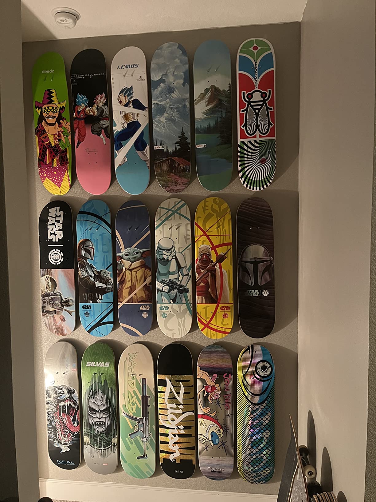 $1/mo - Finance Alumy Skateboard Deck Display Wall Mount,Skate Deck ...