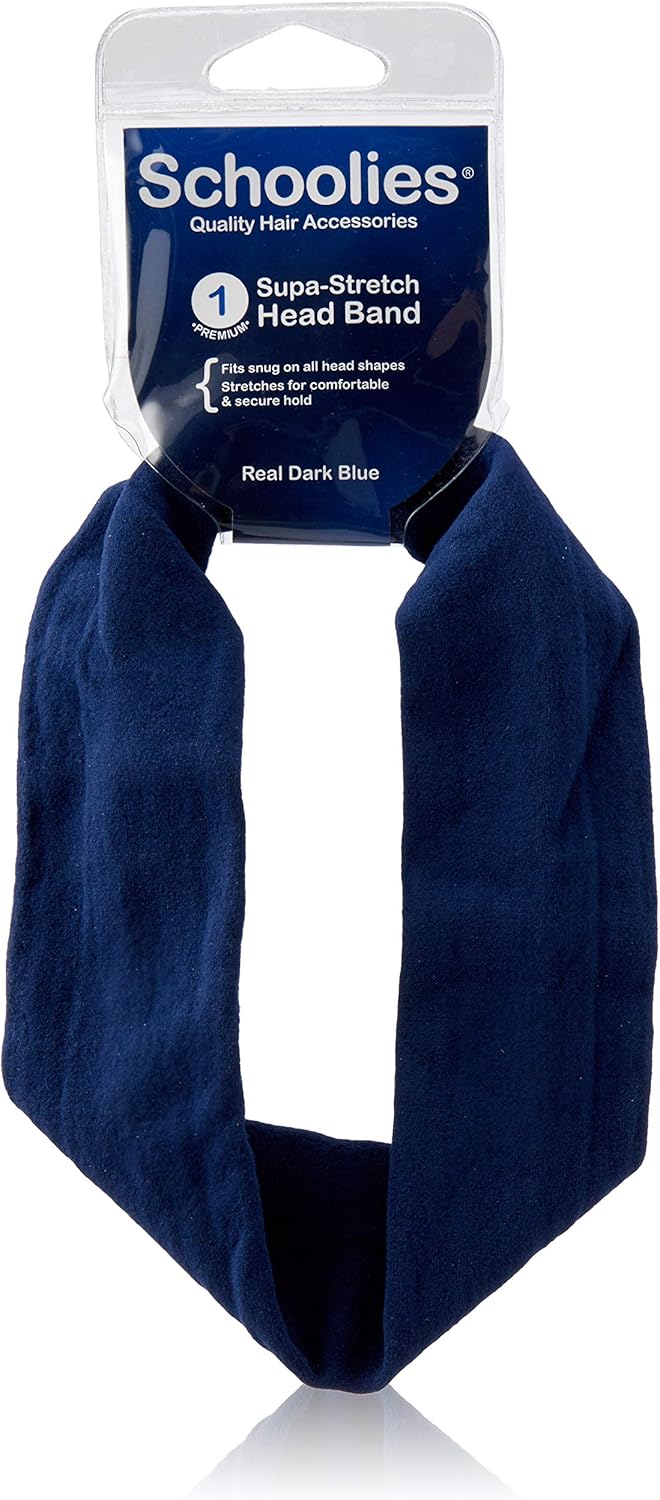 Schoolies Hair Accessories Headband, Real Dark Blue : Amazon.com.au: Beauty