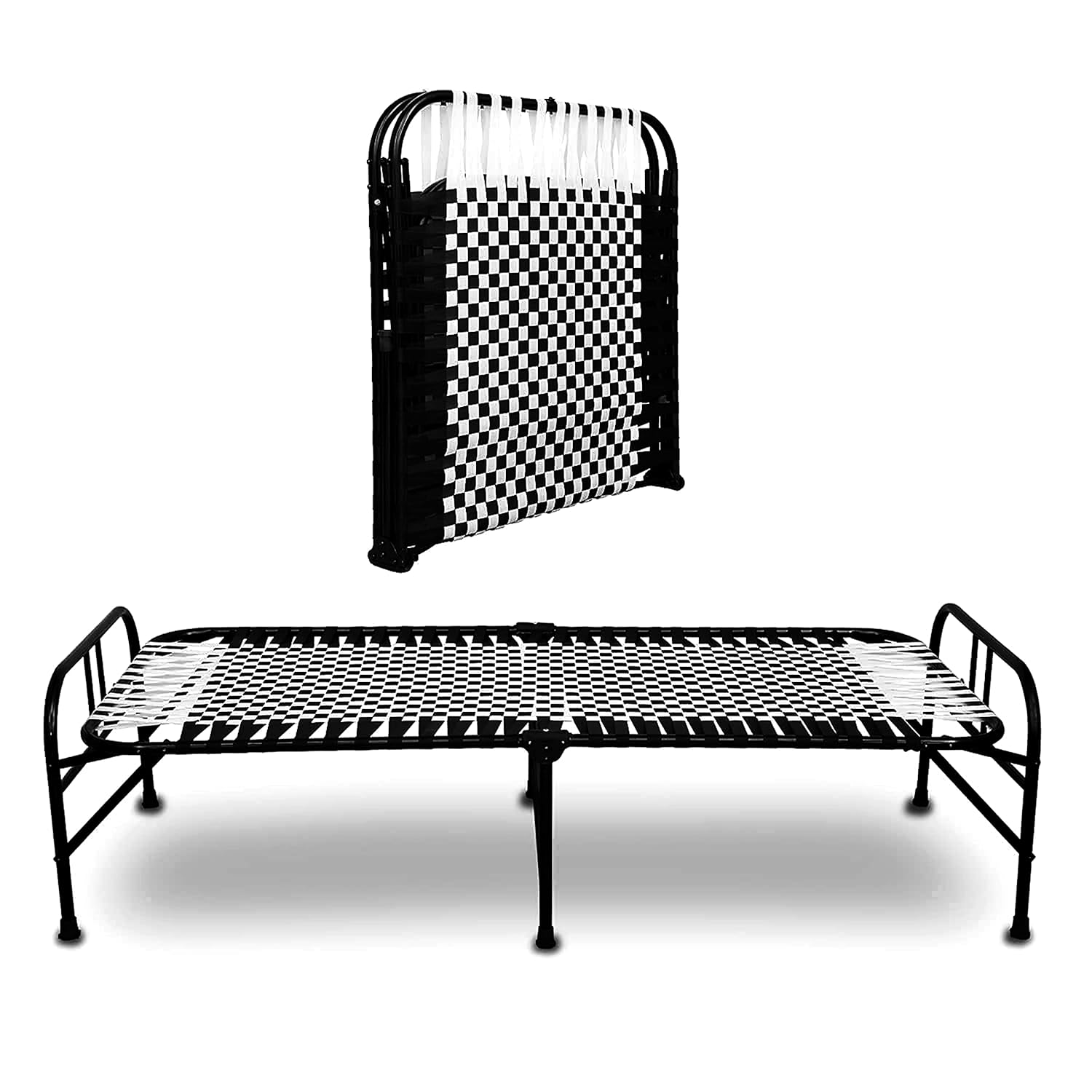 CASSAFLIP New Portable Single Size Folding Bed | Synthetic Niwar ...