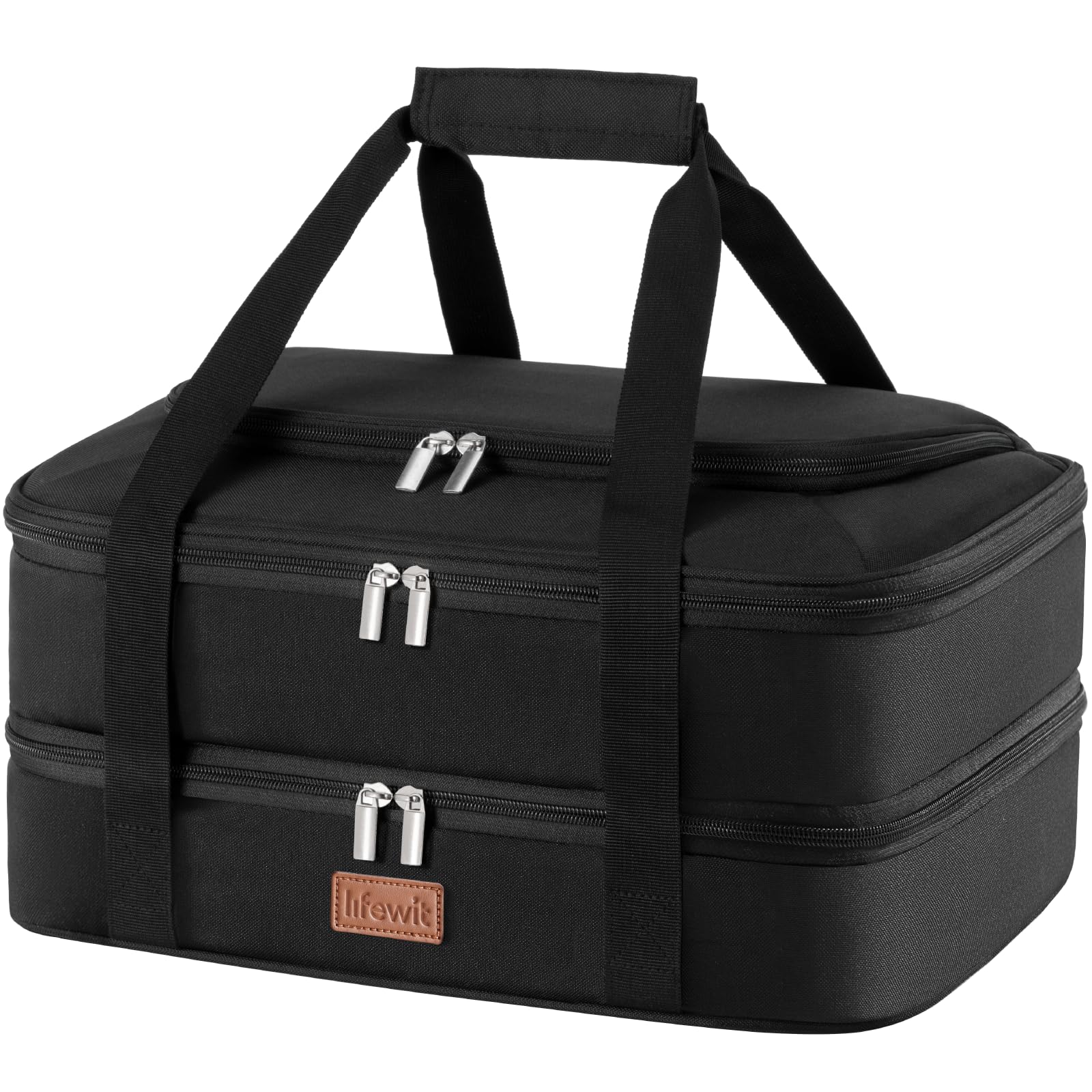 Amazon.com: Lifewit Double Decker Casserole Carrier for Hot and Cold ...