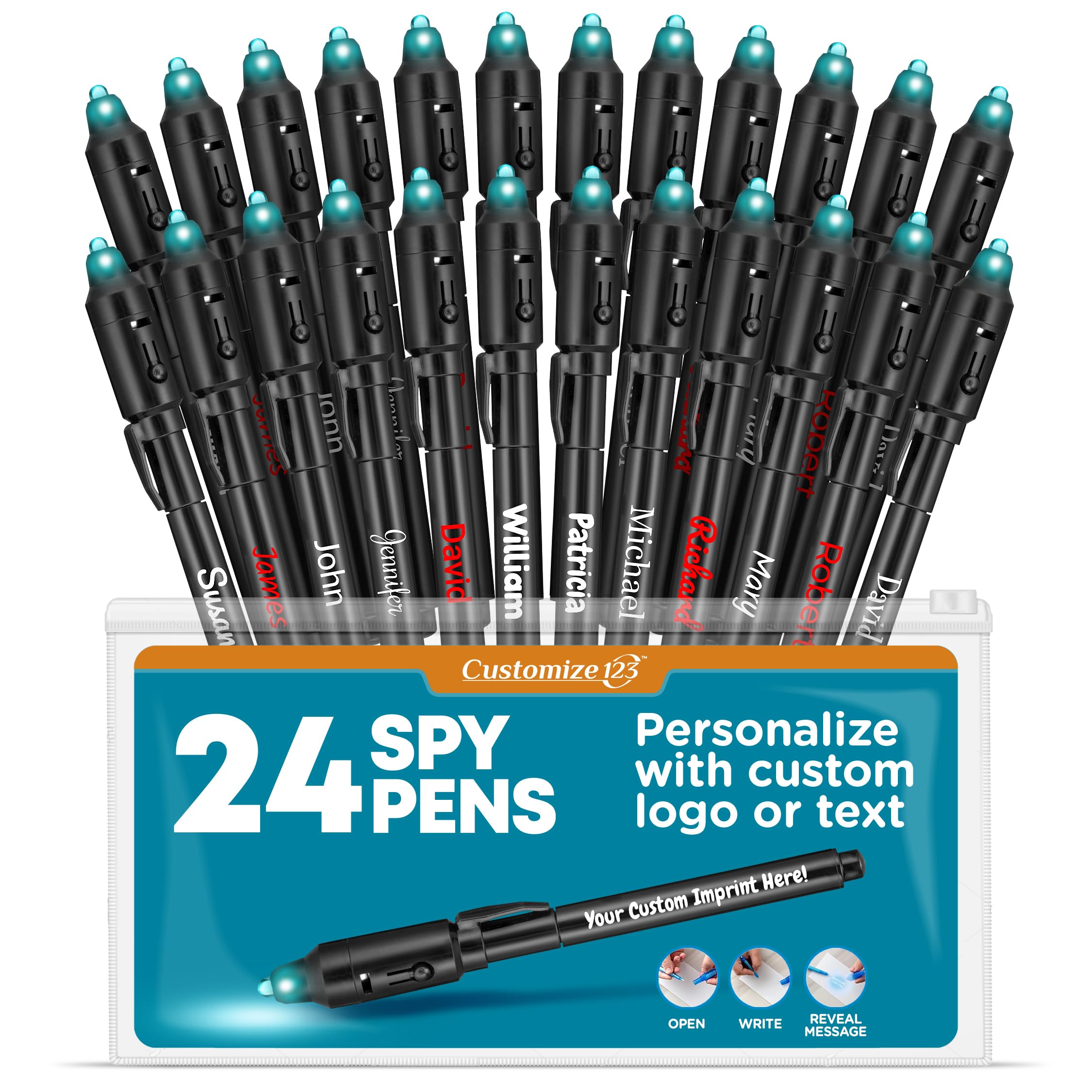 Amazon.com: CUSTOMIZE123 Personalized Invisible Disappearing Ink Pen ...