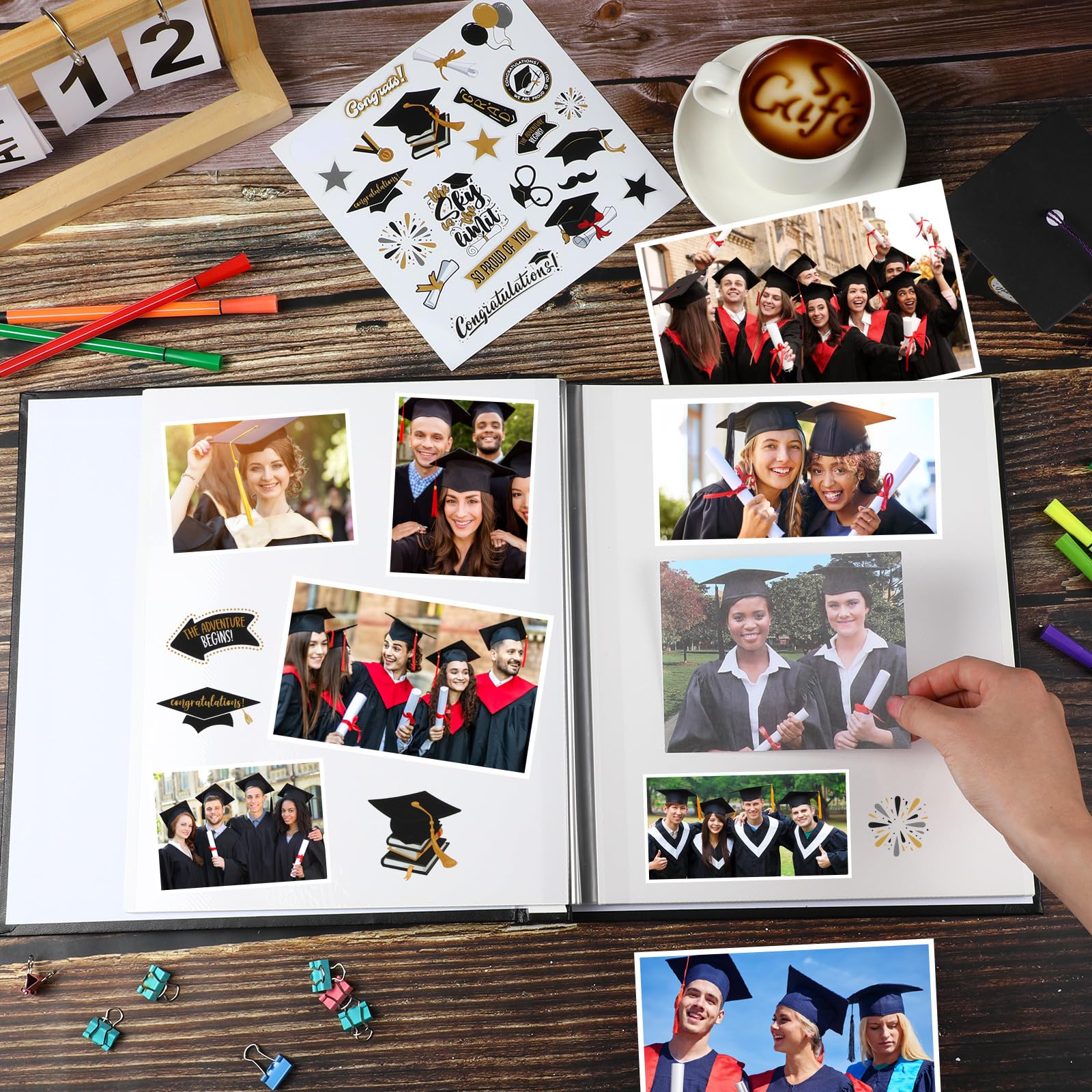Snapklik.com : Pasimy Class Of 2026 Graduation Album Self Adhesive ...