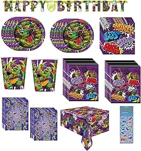 Amazon.com: TMNT Teenage Mutant Ninja Turtles Party Supplies includes ...