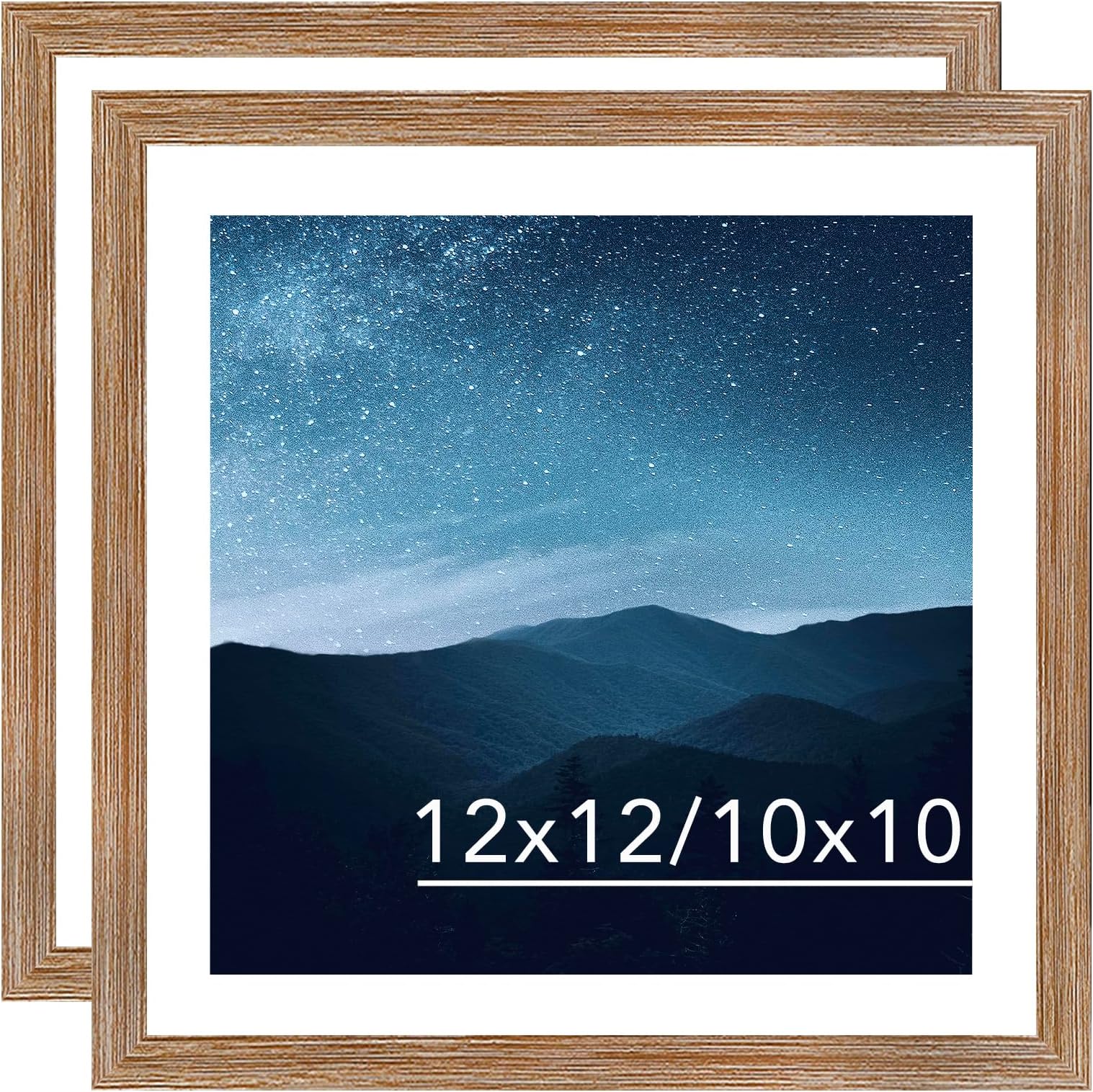 Amazon.com - JCJMY 12x12 Picture Frame Set of 2 with 10x10 Mat for 30 x ...