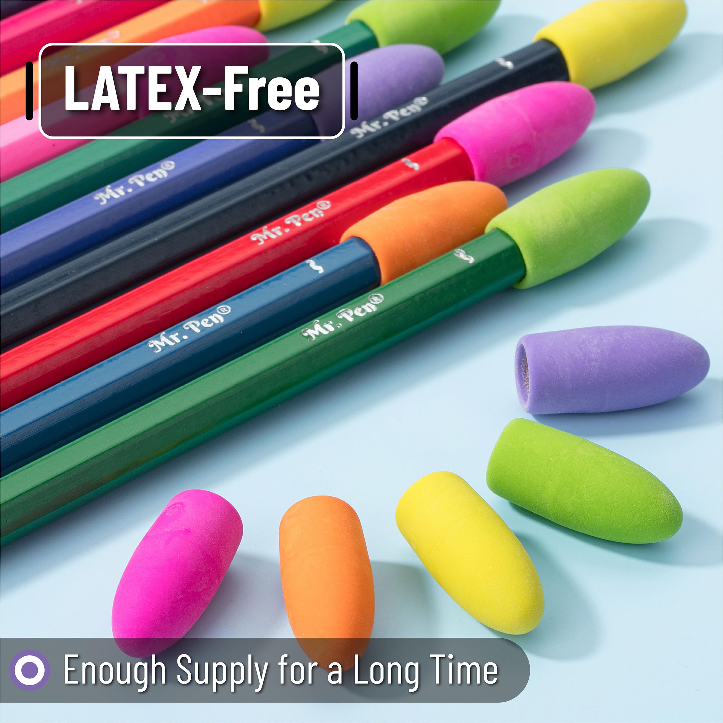 Teacher Must Haves Mua Mr. Pen Erasers For Pencils, 120 Pack, Pencil ...