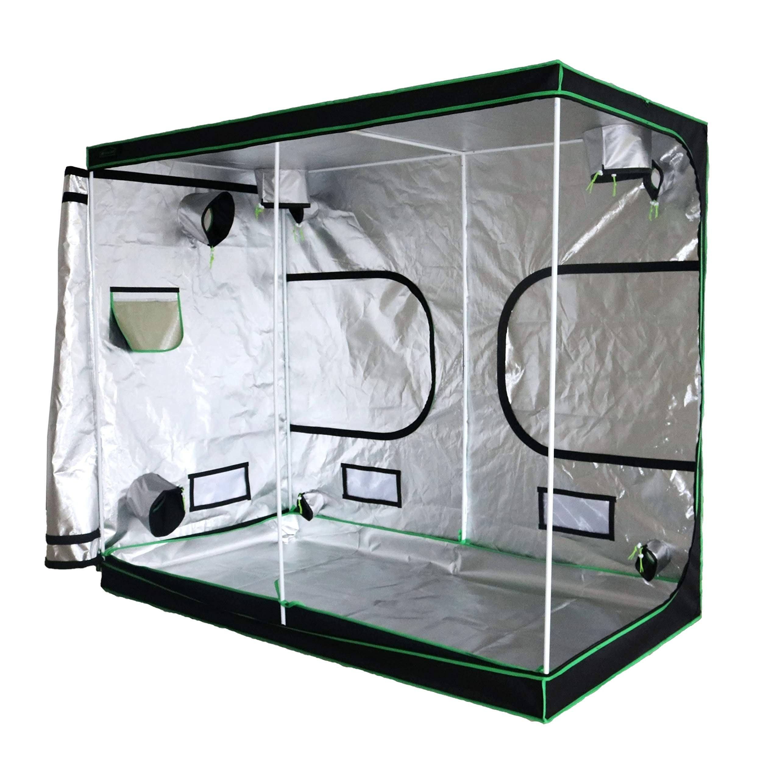 Green hut Grow Tent 96"X48"X78" 600D Mylar Hydroponic Indoor Grow Tent ...