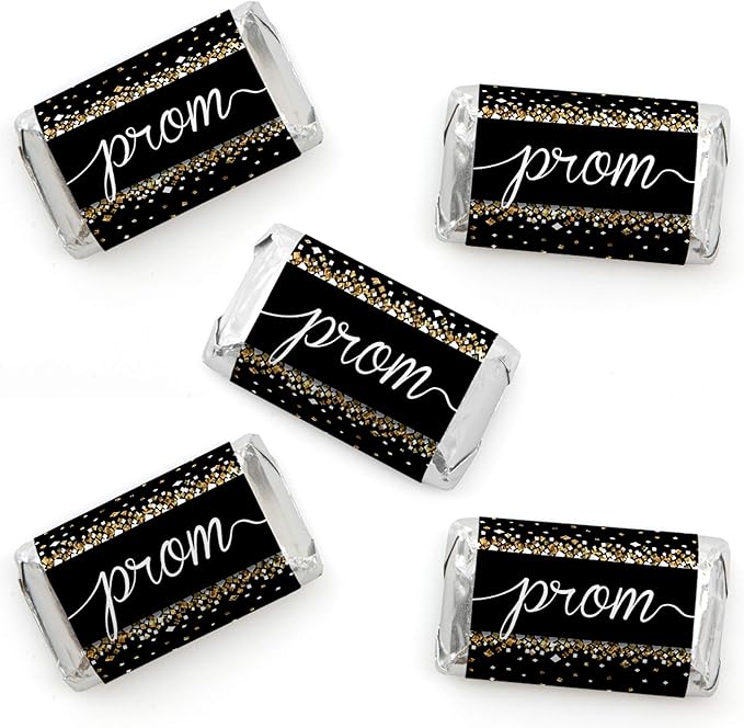 Amazon.com: Prom - Mini Candy Bar Wrapper Stickers - Prom Night Party ...