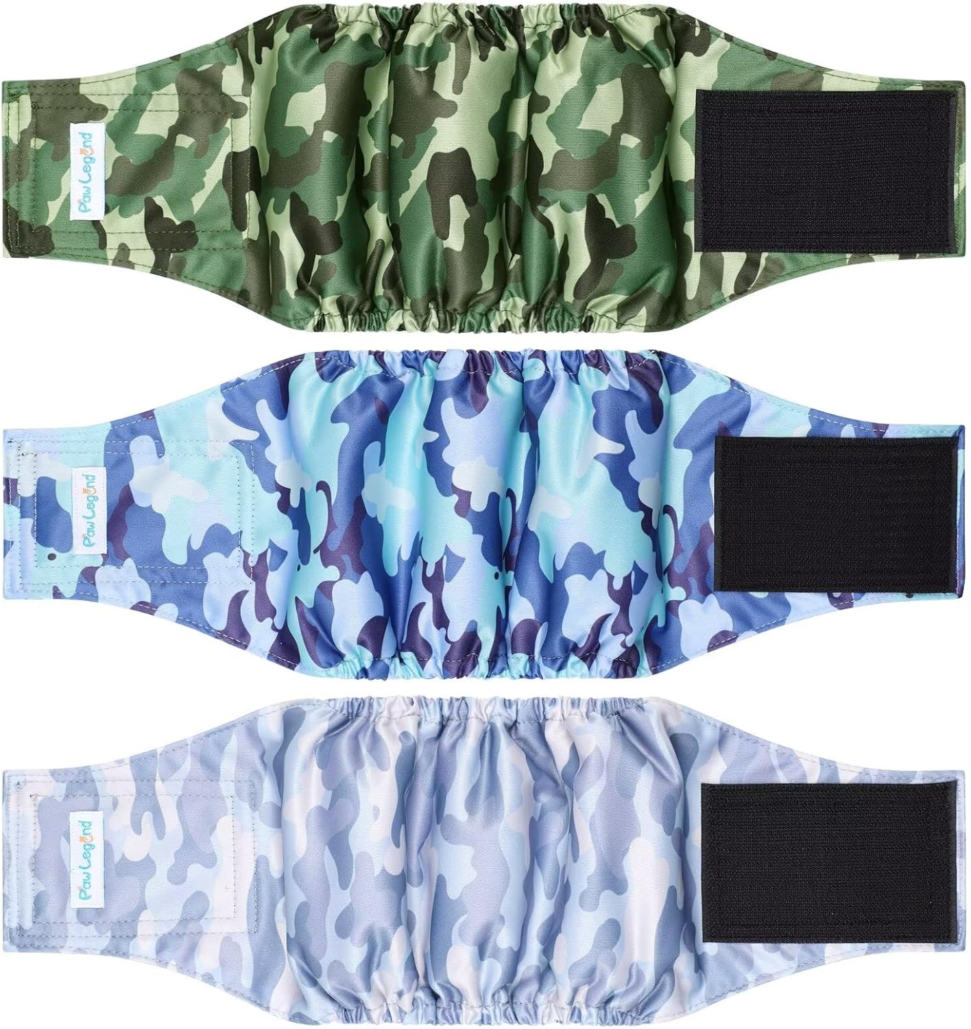 Amazon.com : Paw Legend Washable Dogs Diapers Male Dog Belly Bands for ...