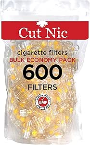 Amazon.com: Cut-Nic 4 Hole Luxury Disposable Cigarette Filters (600 ...