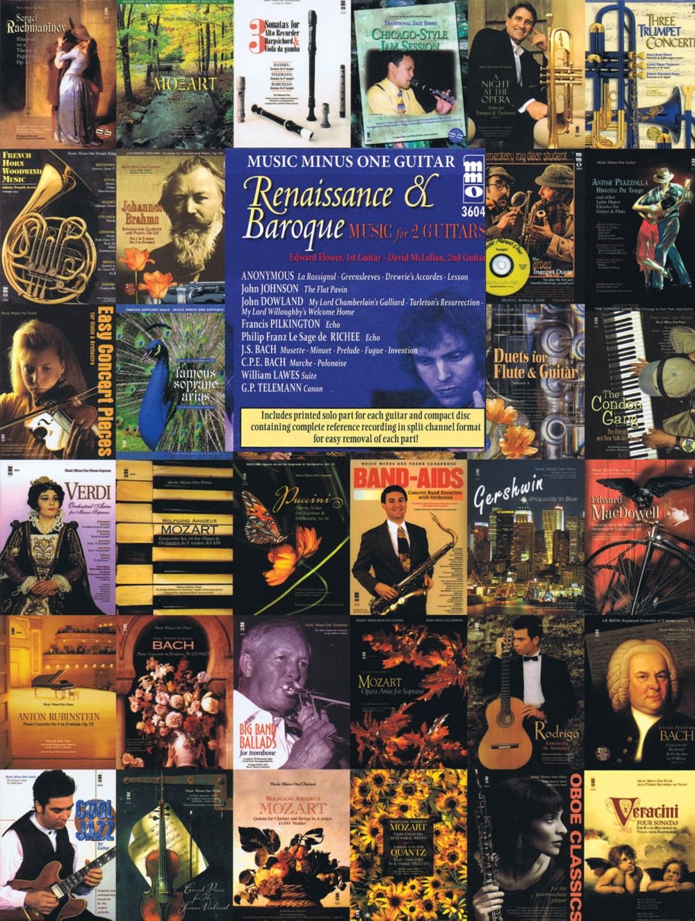 Buy Renaissance & Baroque Guitar Duets (Music Minus One (Numbered ...