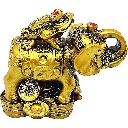 Buy Plus Value Feng Shui Elephant with Frog Symbol of Victory Good ...