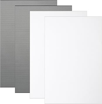 Amazon.com: 4 Sheet Fursuit Eye Mesh, 0.5mm White Black Plastic Mesh ...