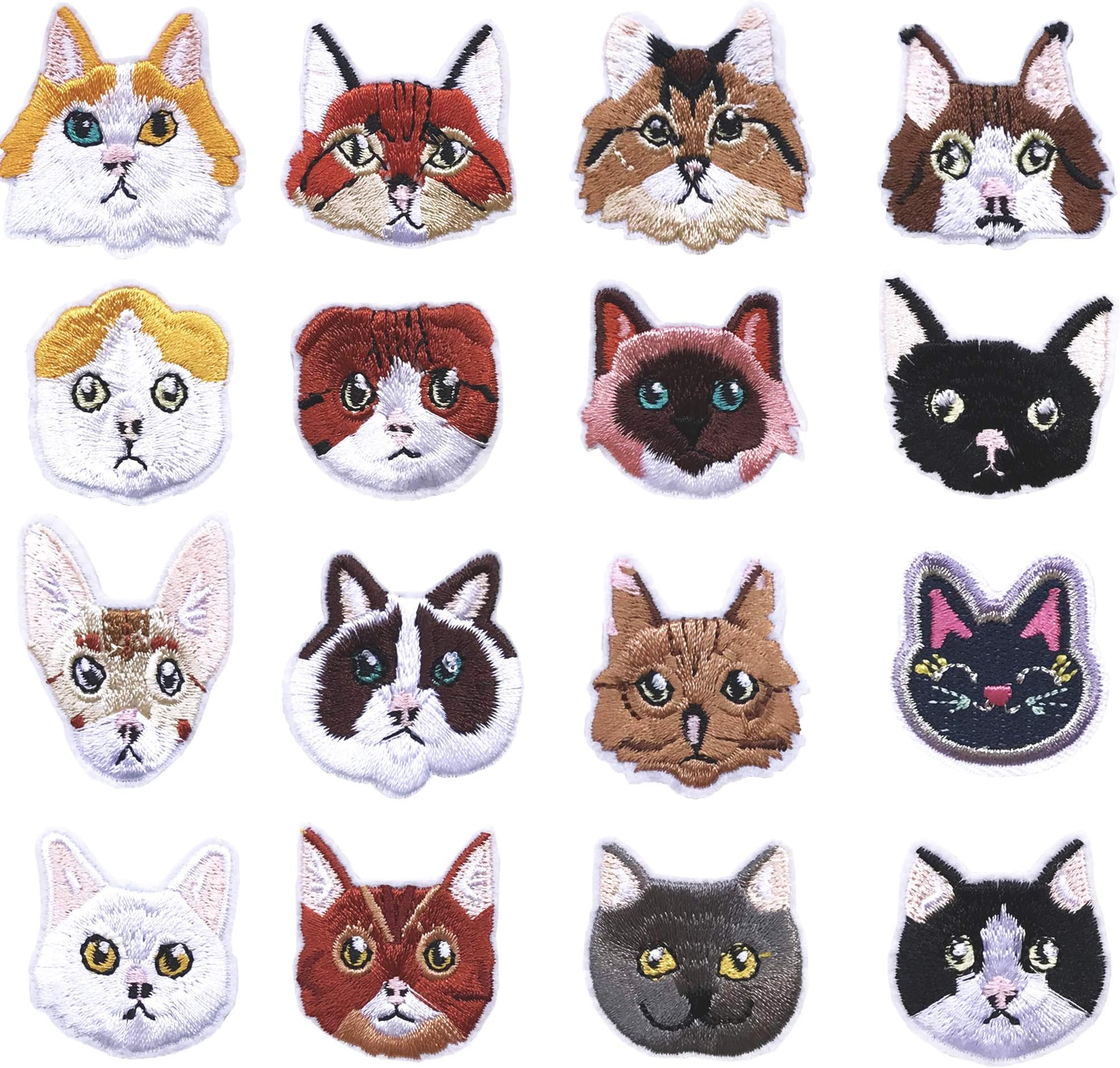 Amazon.com: Cream Tabby Kitty Cat, Kitten, Pets, Embroidered, Iron on ...