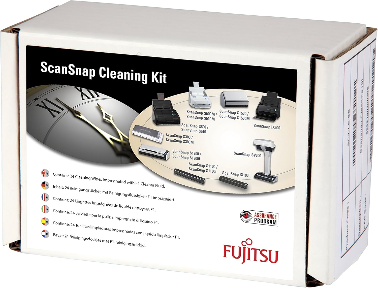 FUJITSU ScanSnap Reinigungs Kit 24x mit Reinigungsfluessigkeit F1 ...