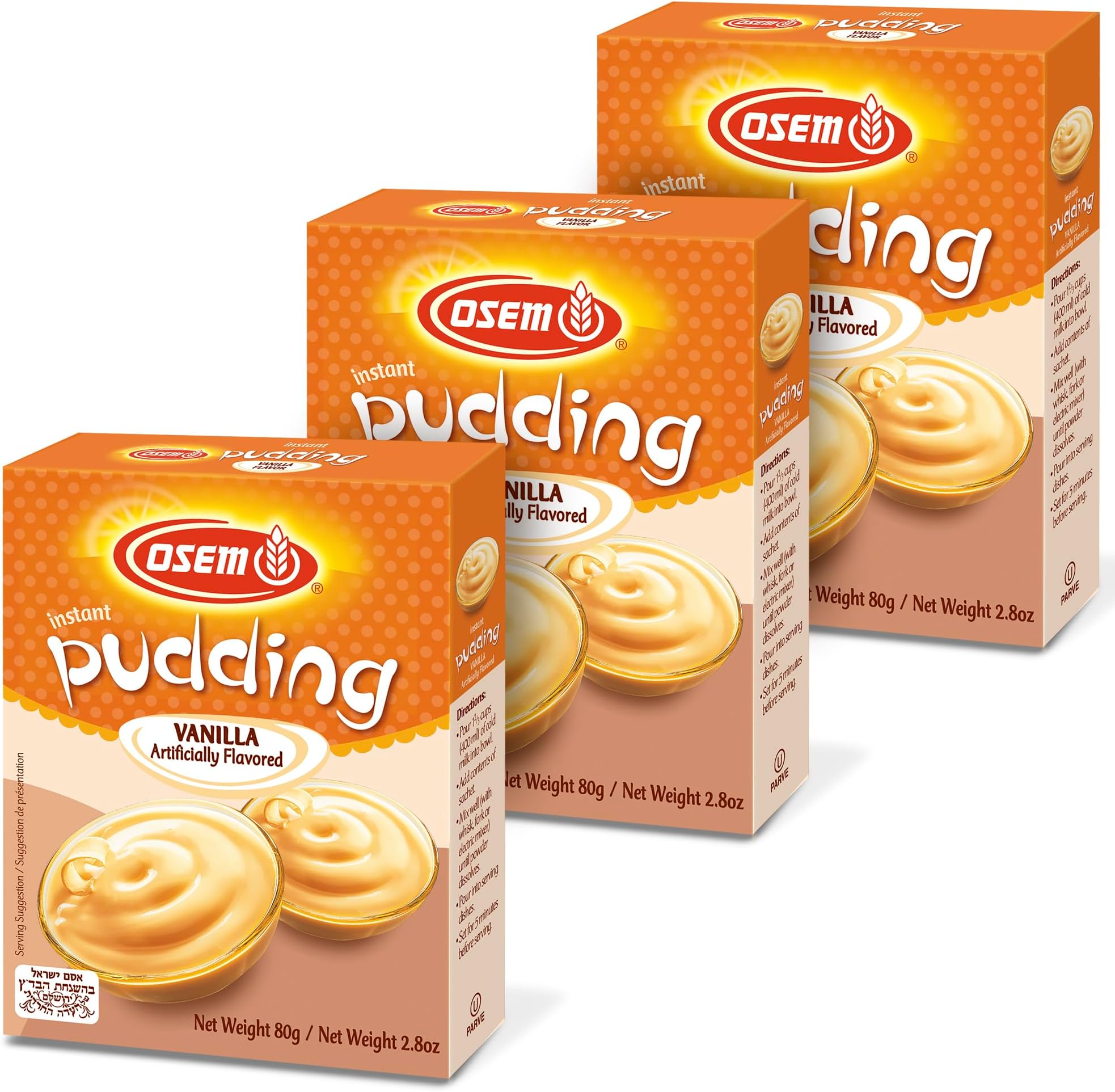 Amazon.com : Osem Instant Pudding Vanilla Flavor 2.8 Oz. Pack Of 3 ...