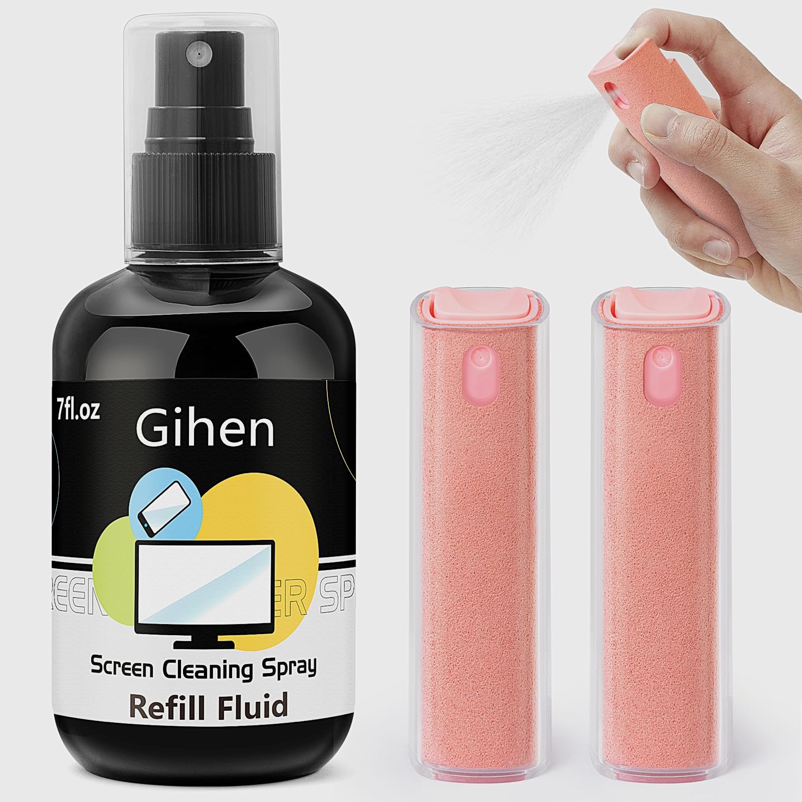 Amazon.com : Refillable Screen Cleaner (16 Times), Screen Cleaner Spray ...