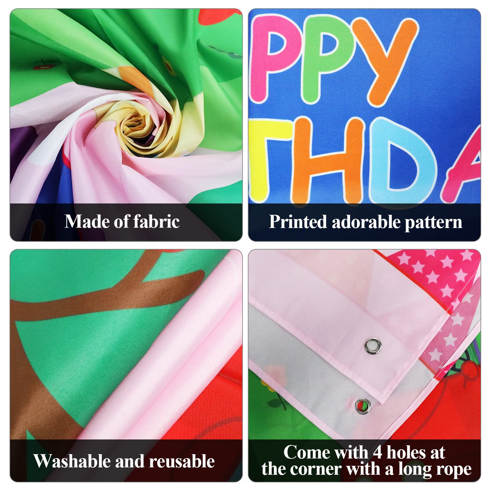 Colorful Happy Birthday Party Decorations Rainbow Birthday Banner colorful-happy-birthday-party-decorations-rainbow-birthday-banner