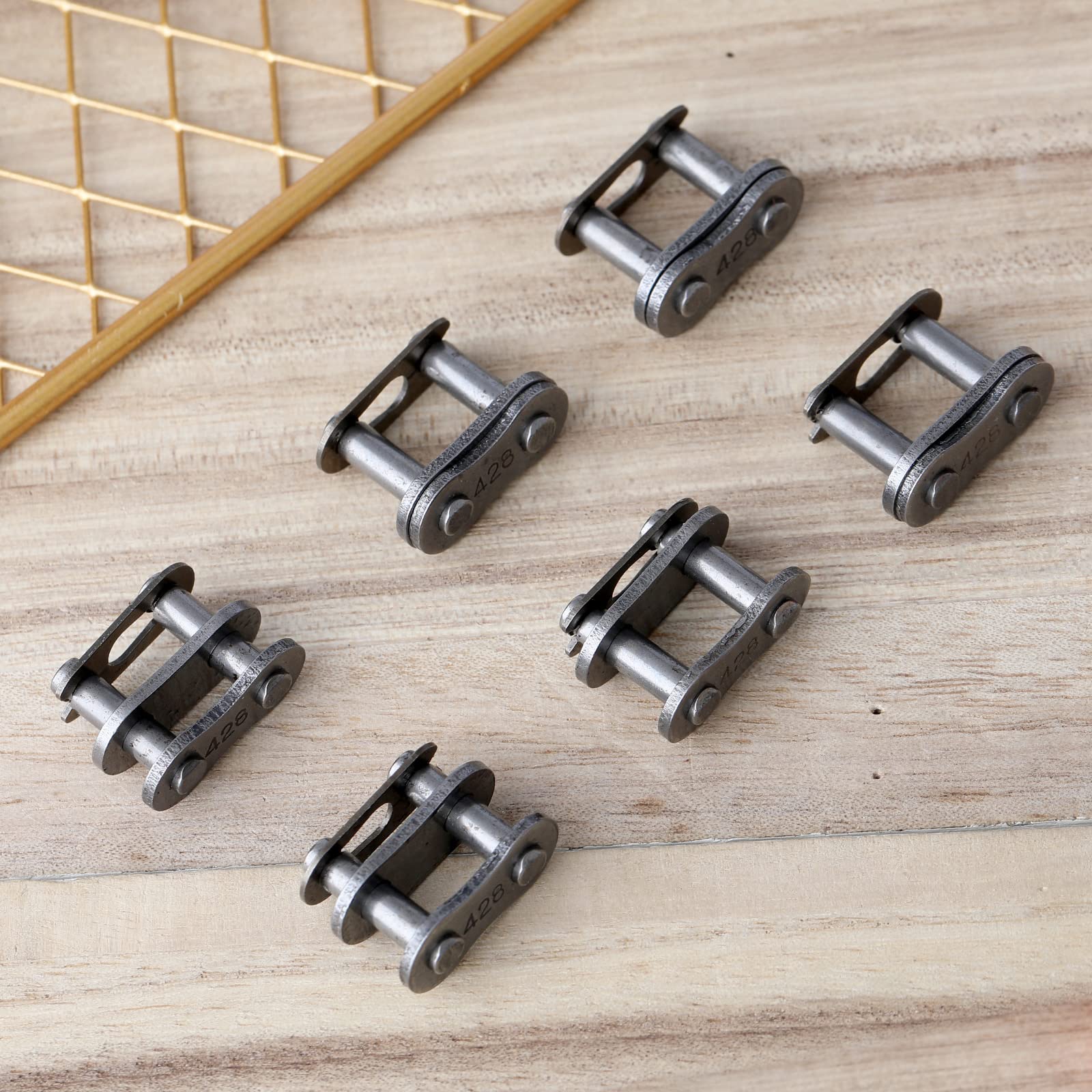 Snapklik.com : 8pcs #428 Chain Master Links, Steel Alloy Heavy Duty ...
