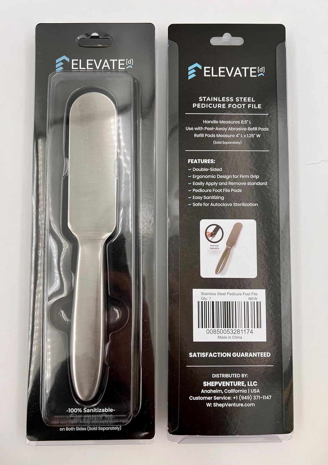 Amazon.com : Professional Pedicure Foot File - Stainless Steel Foot ...